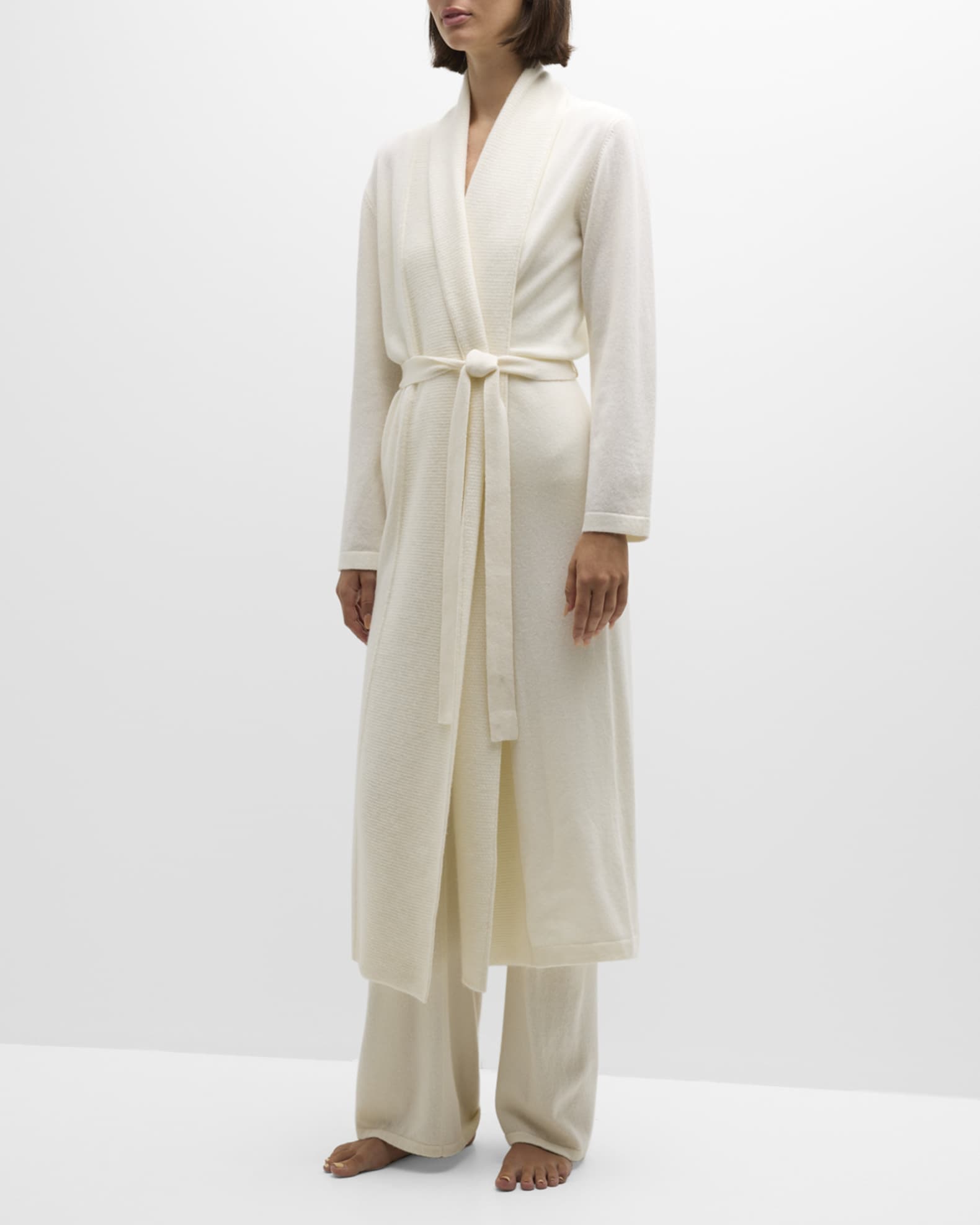 Neiman Marcus Cashmere Collection Cashmere Shawl-Collar Robe | Neiman ...