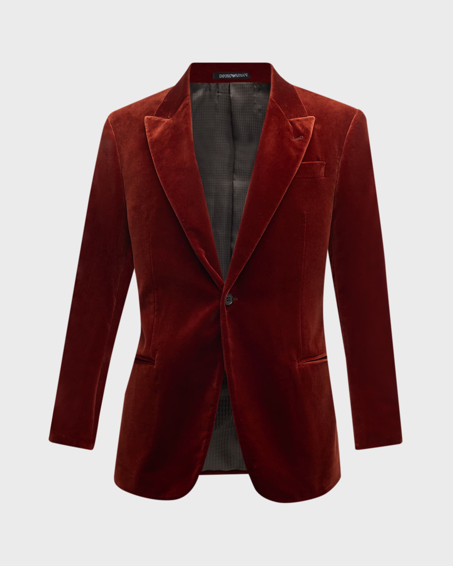 Emporio Armani Men's Velvet Dinner Jacket | Neiman Marcus
