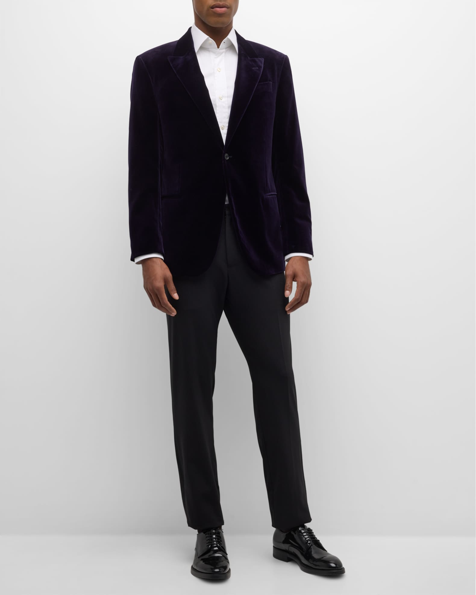 Emporio Armani Men's Velvet Dinner Jacket | Neiman Marcus