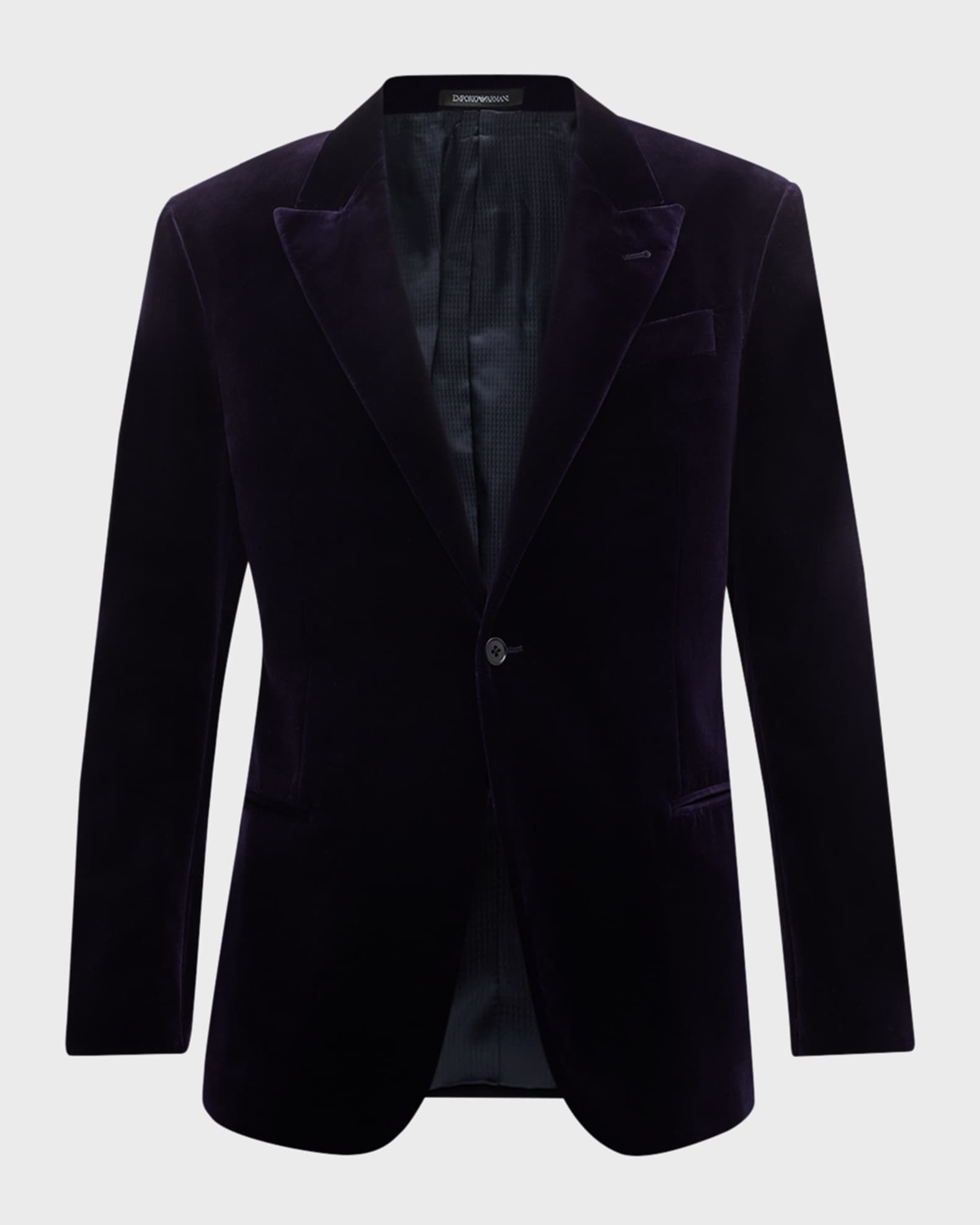Emporio Armani Men's Velvet Dinner Jacket | Neiman Marcus