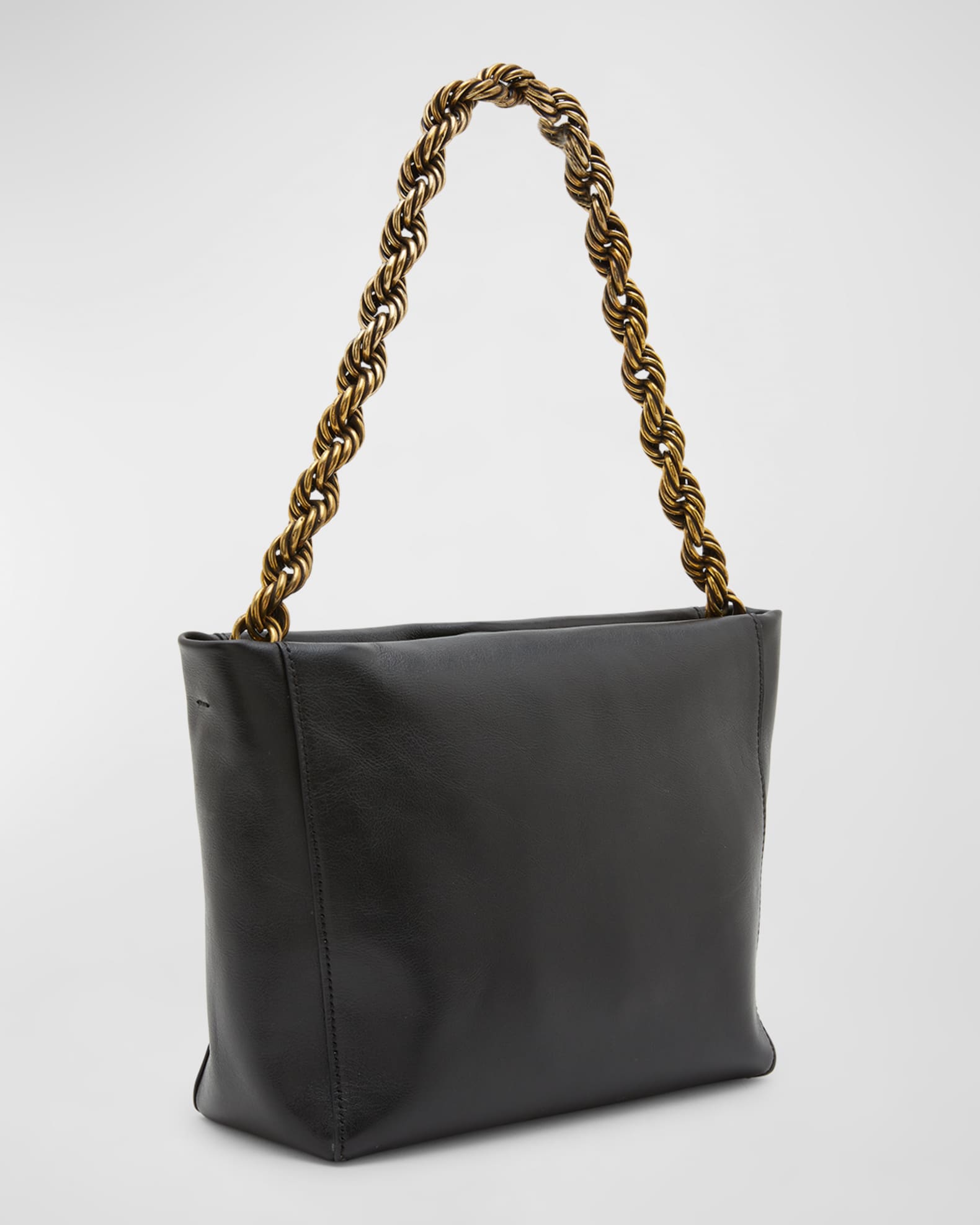 Dries Van Noten Chain Zip Leather Tote Bag | Neiman Marcus