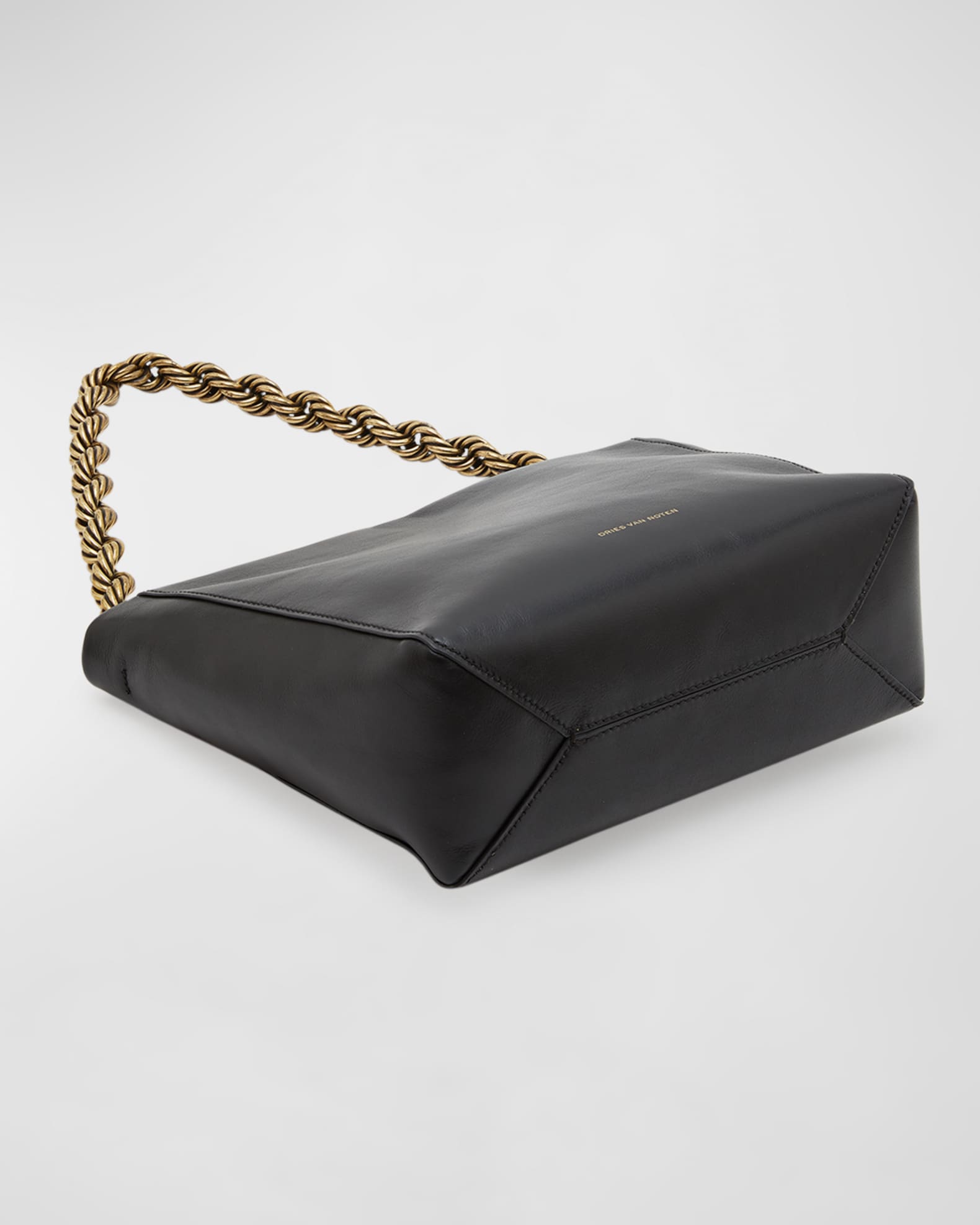 Dries Van Noten Chain Zip Leather Tote Bag | Neiman Marcus