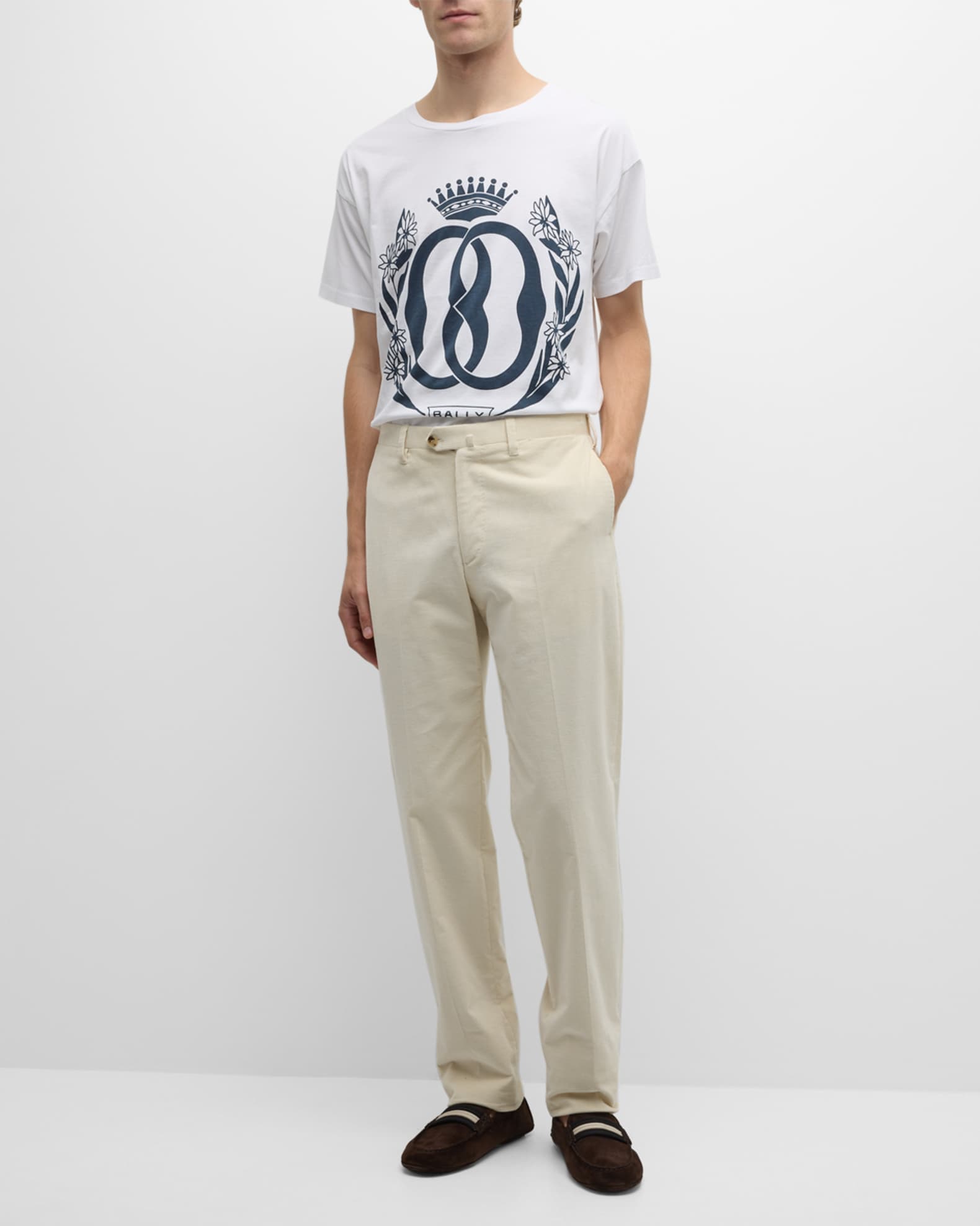 Bally Men's XL Crest Logo T-Shirt | Neiman Marcus