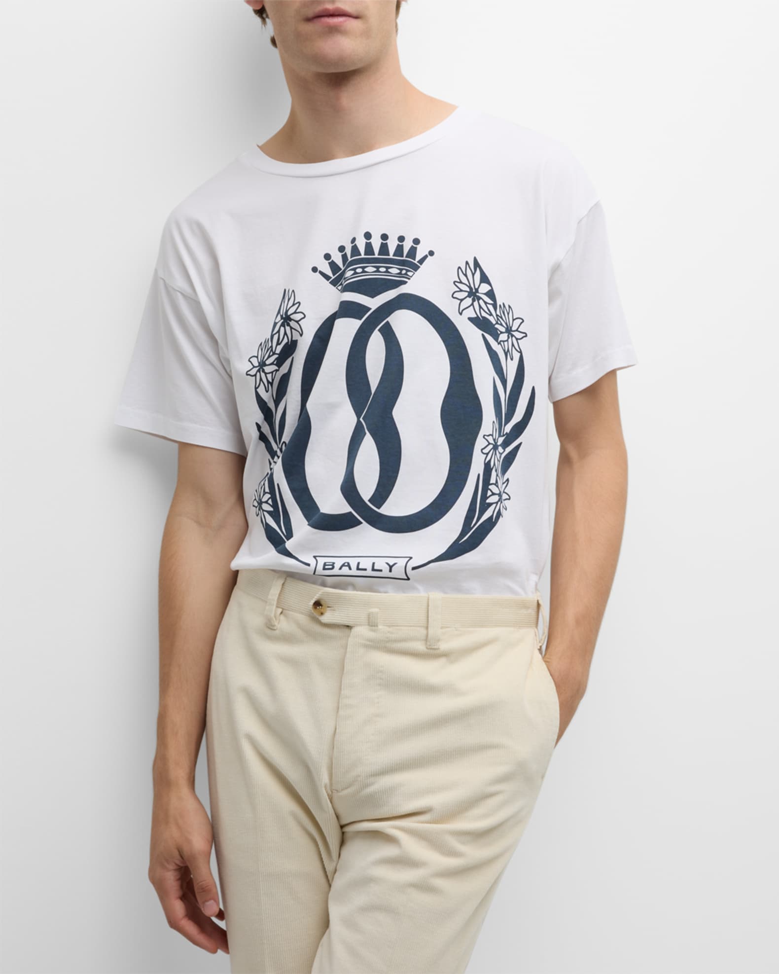 Bally Men's XL Crest Logo T-Shirt | Neiman Marcus