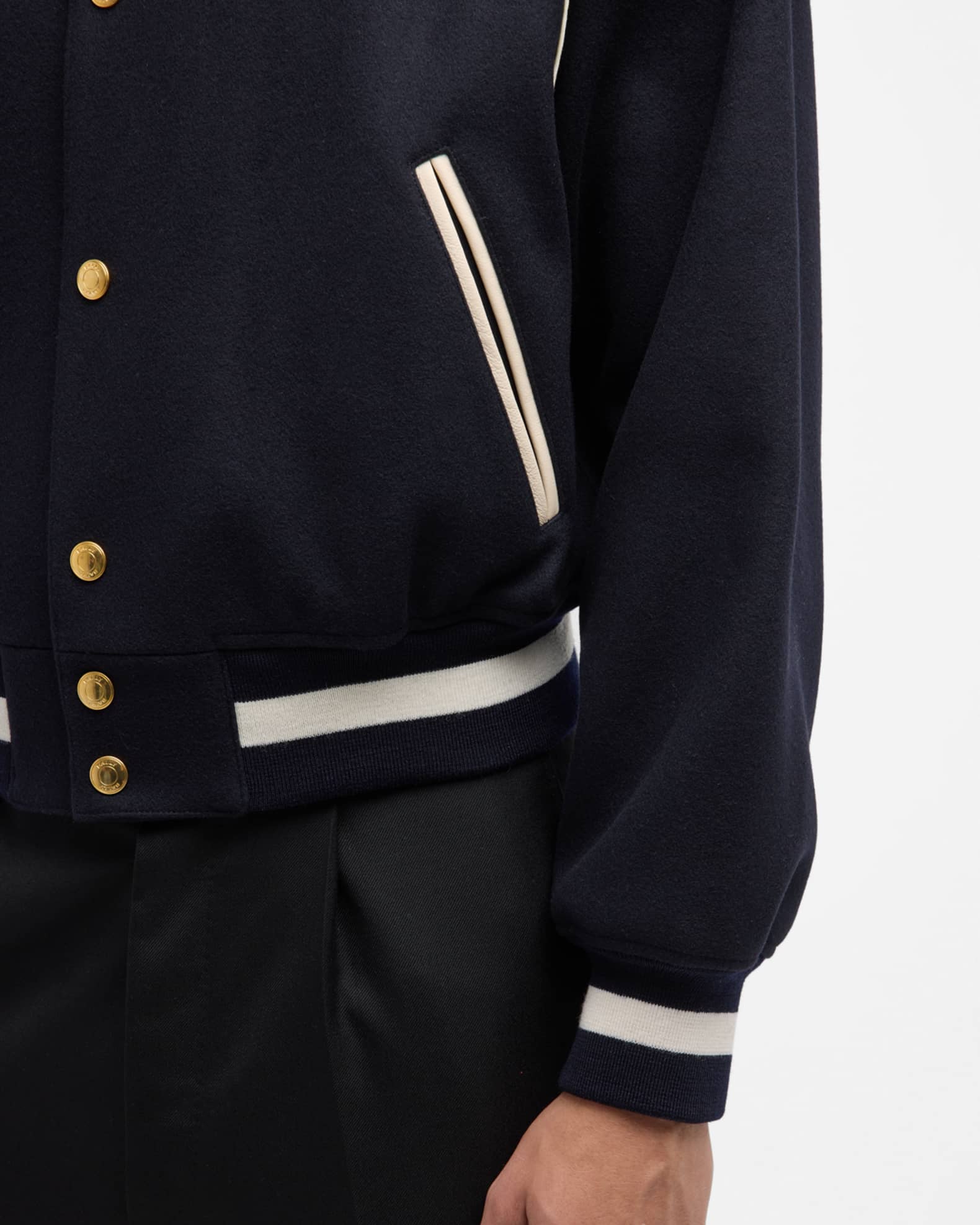 Bally Men's Varsity Bomber Jacket with Snake Print | Neiman Marcus