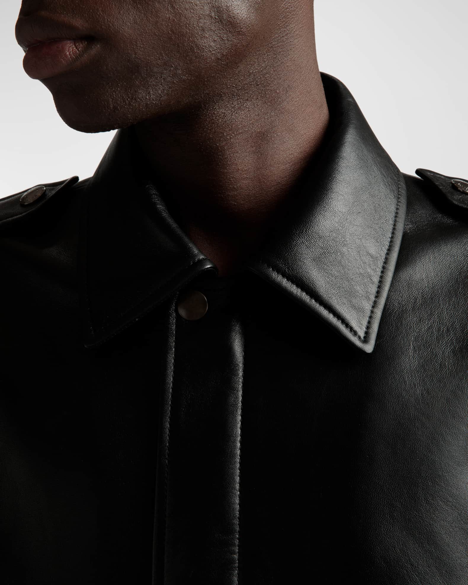 Bally Men's Zip-Front Leather Jacket | Neiman Marcus