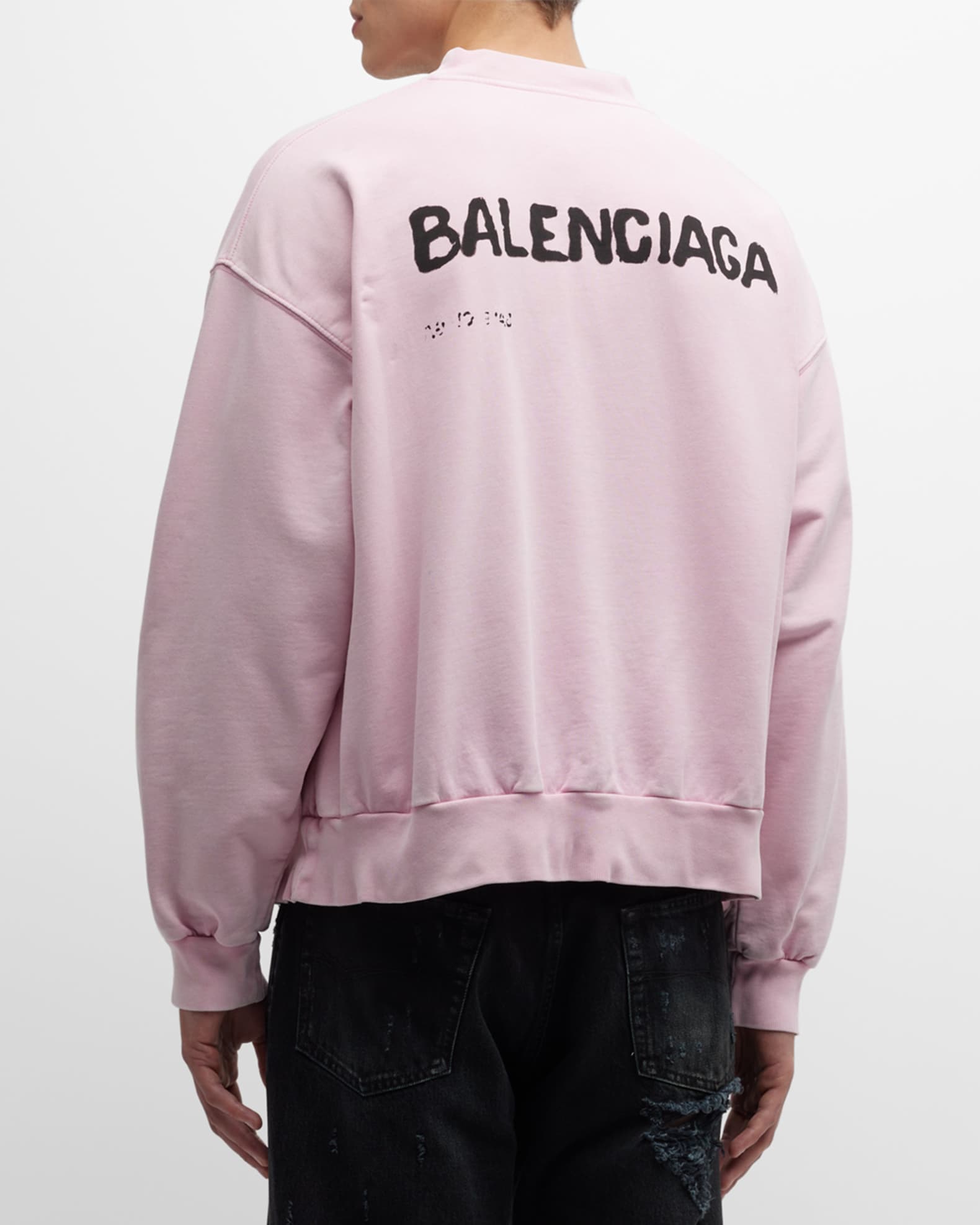Balenciaga Hand Drawn Balenciaga Sweatshirt Regular Fit | Neiman Marcus