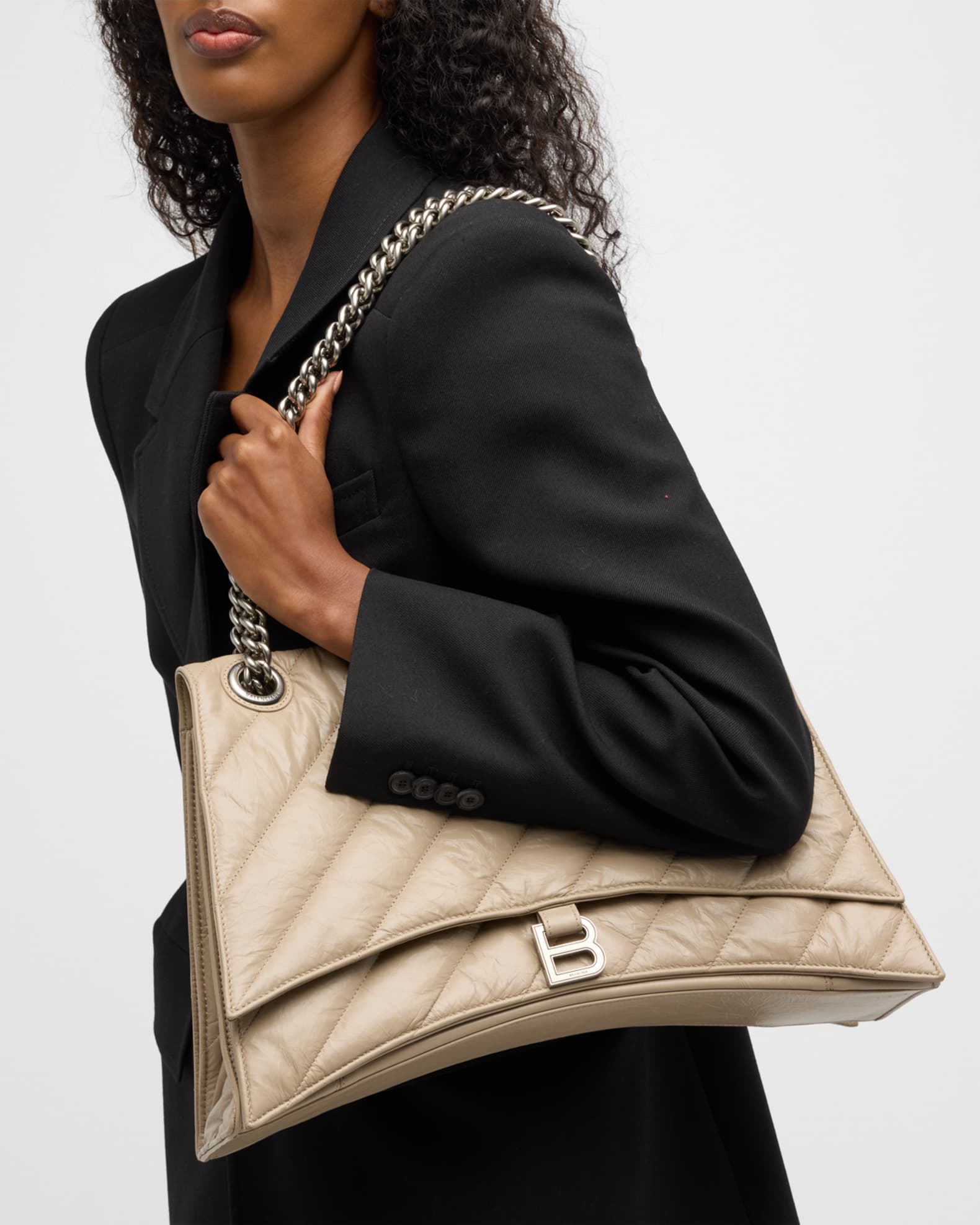 Balenciaga Crush Large Chain Bag Quilted | Neiman Marcus