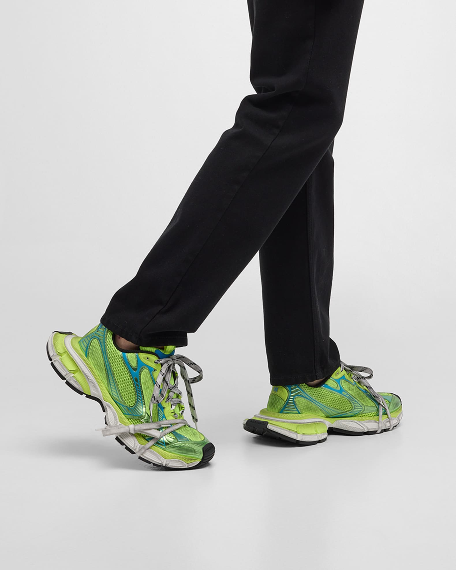 Balenciaga Men's 3XL Mesh Runner Sneakers | Neiman Marcus