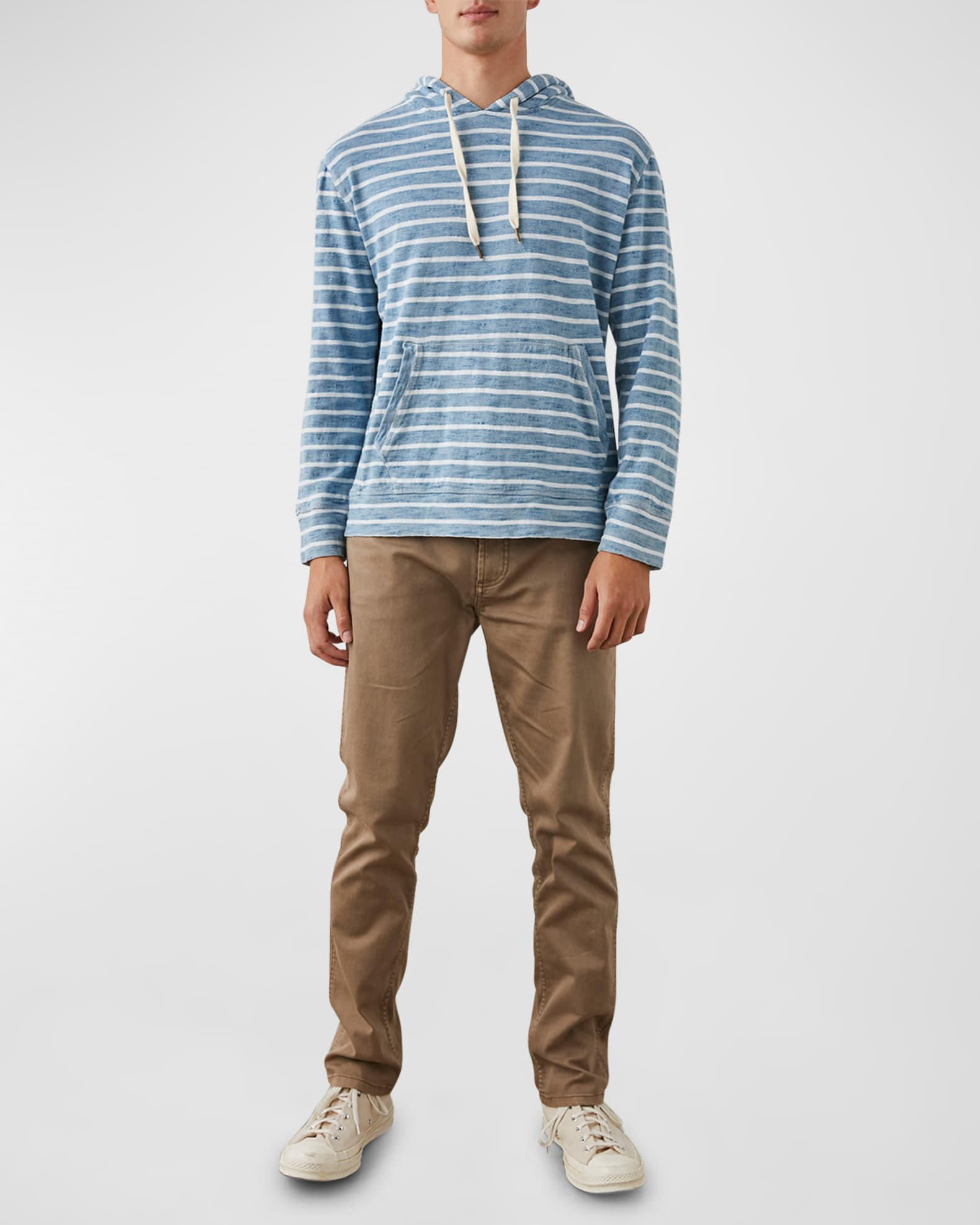 Rails Men's Striped Cotton Hoodie | Neiman Marcus