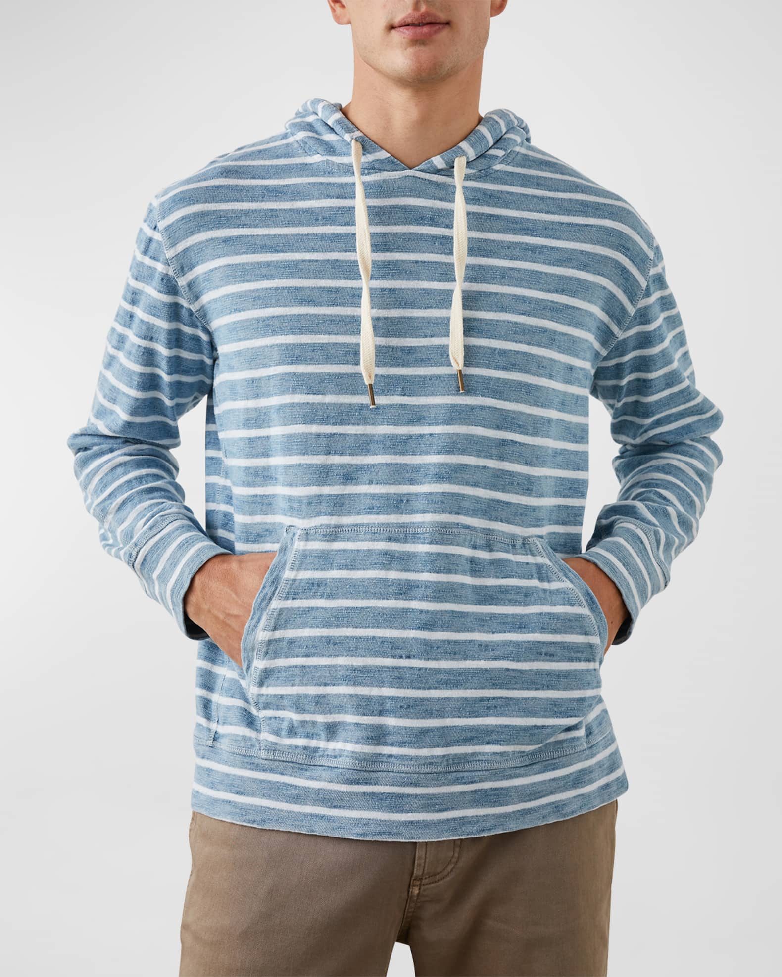 Rails Men's Striped Cotton Hoodie | Neiman Marcus