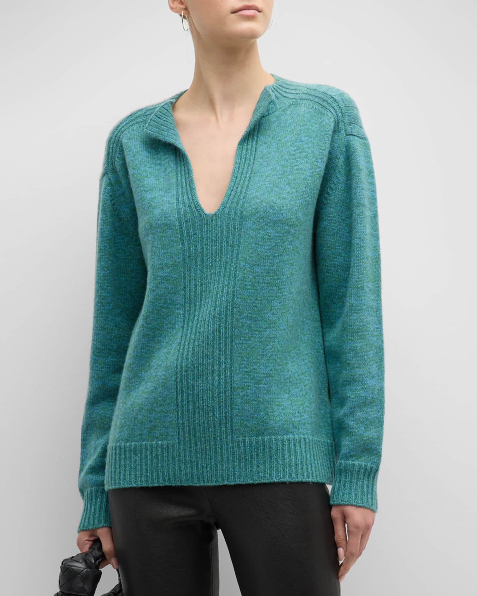Naadam Ribbed Wool-Cashmere Knit Tunic | Neiman Marcus