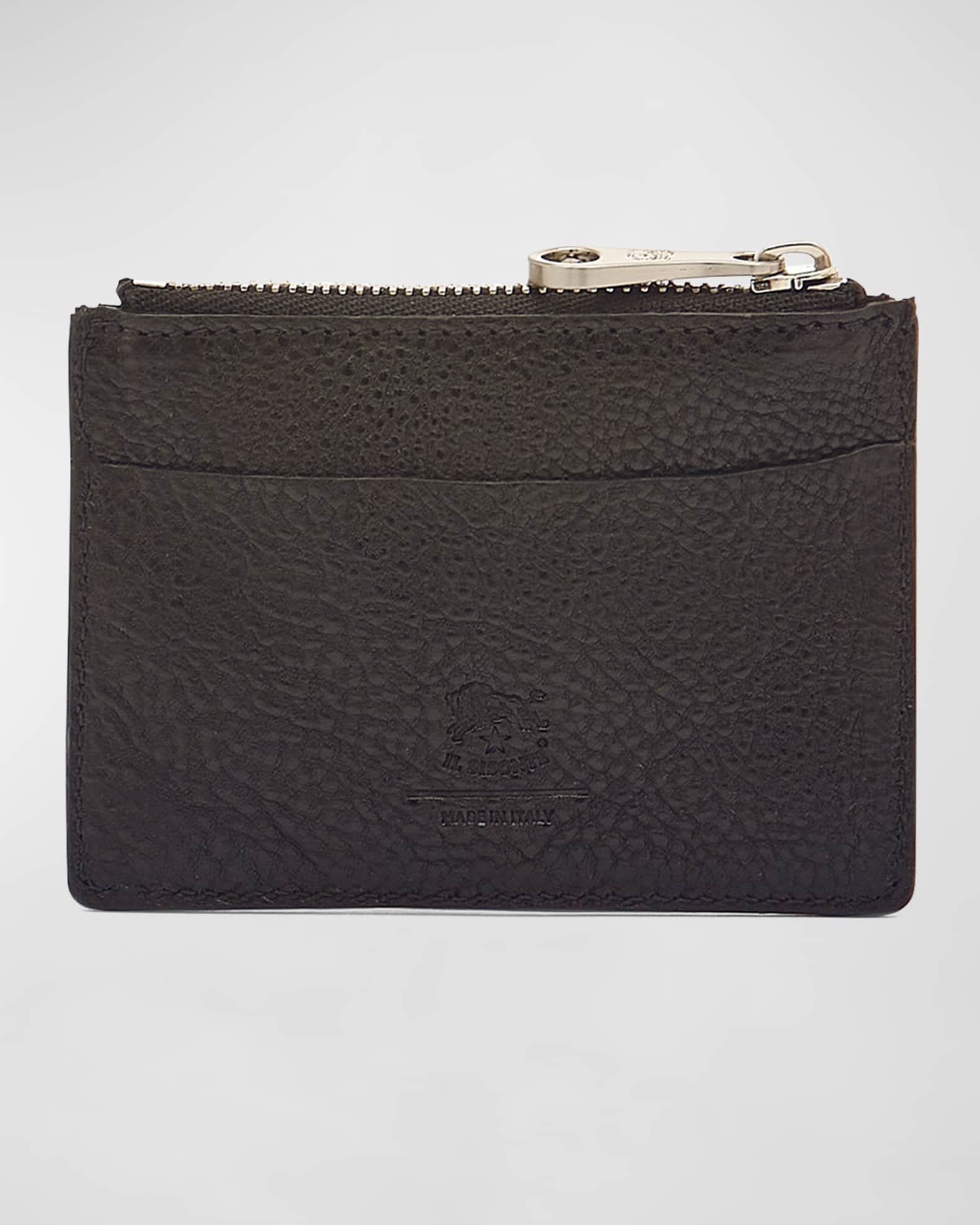 Il Bisonte Men's Cestello Leather Zip Card Case | Neiman Marcus