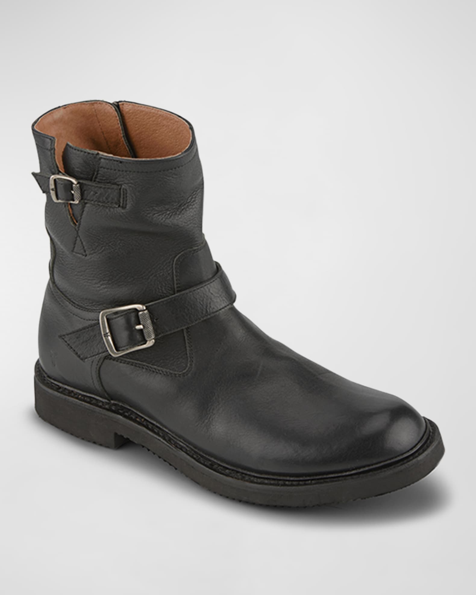 Frye Men's Dean Leather Moto Boots | Neiman Marcus