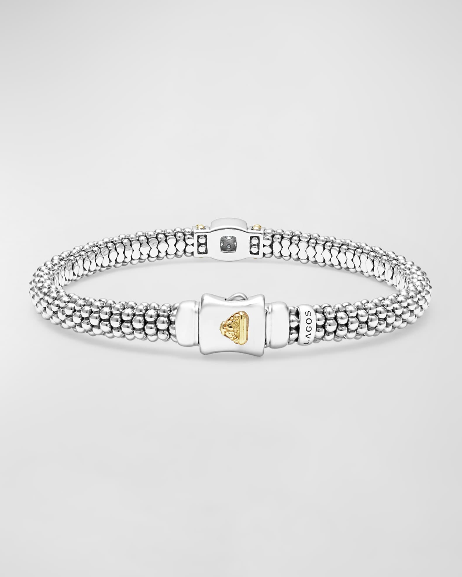 LAGOS Rittenhouse Sterling Silver Diamond Rope Bracelet | Neiman Marcus