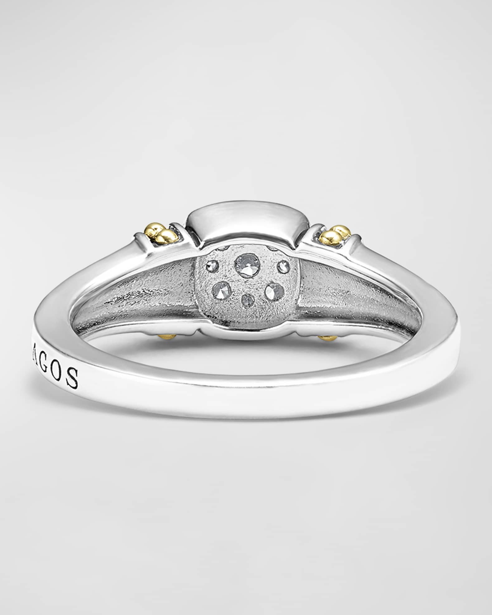 LAGOS Rittenhouse Two-Tone Pave Diamond Ring | Neiman Marcus