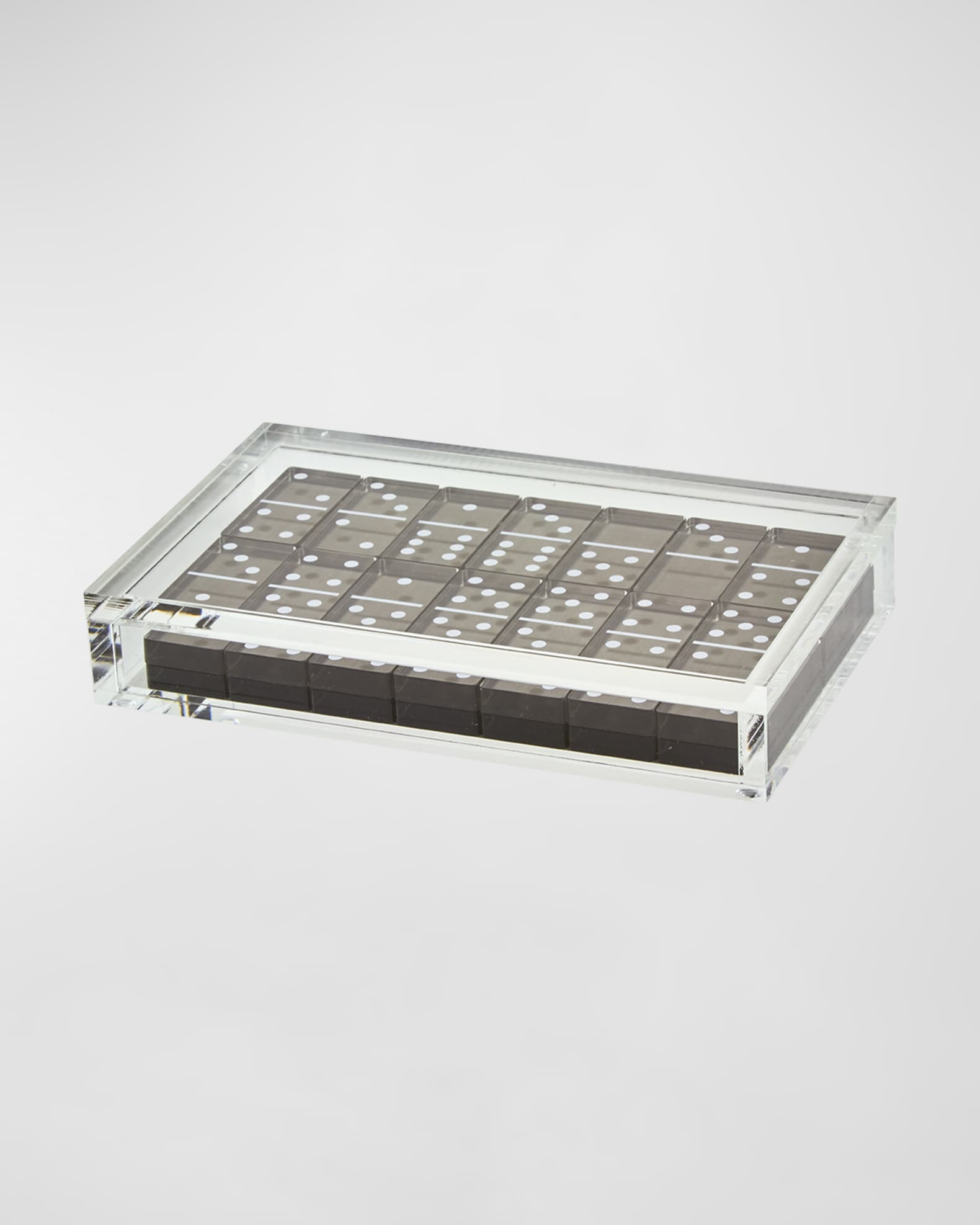 Tizo Lucite Domino Set | Neiman Marcus