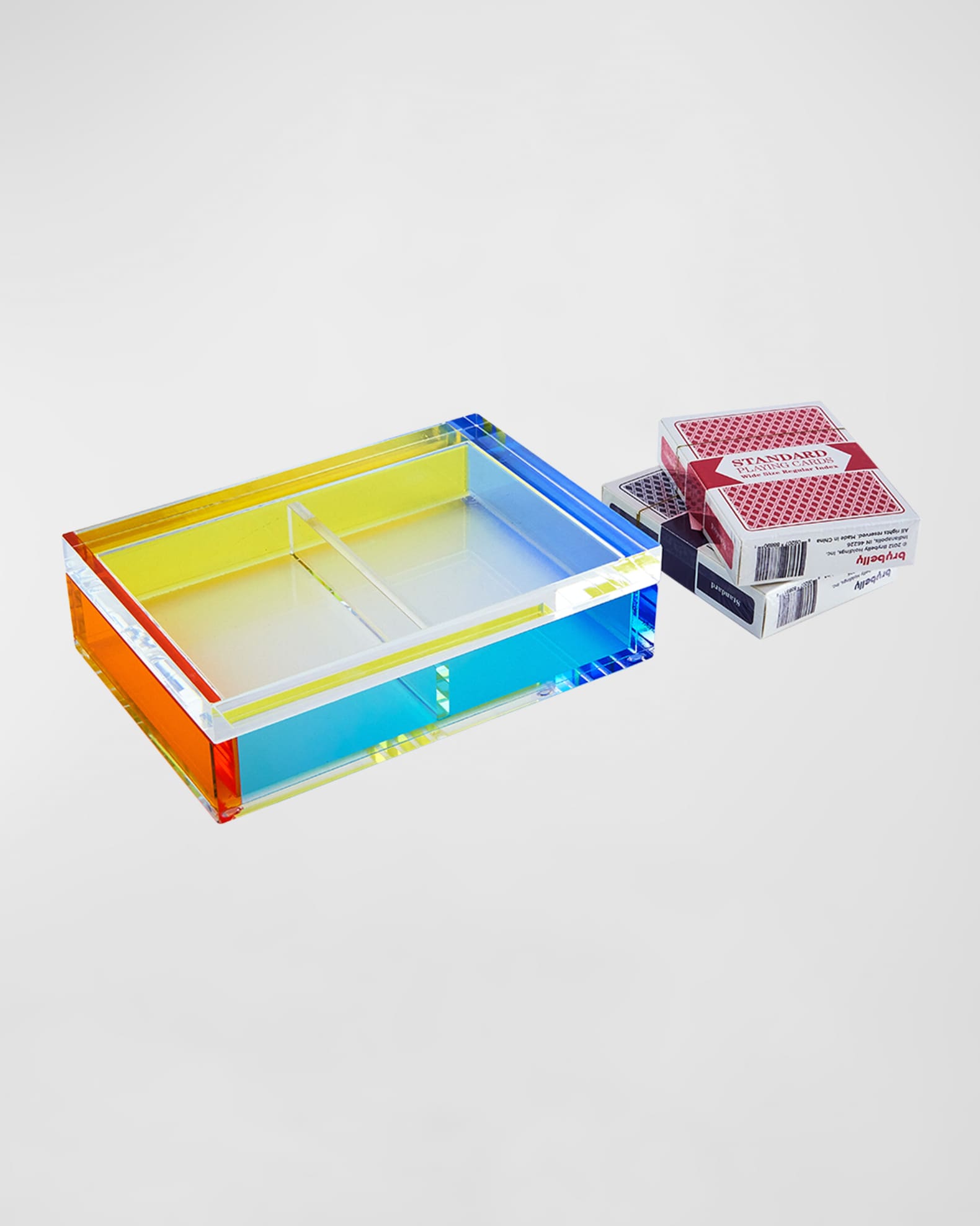 Tizo Lucite Card Box Set (Includes 2 Set of Cards) | Neiman Marcus