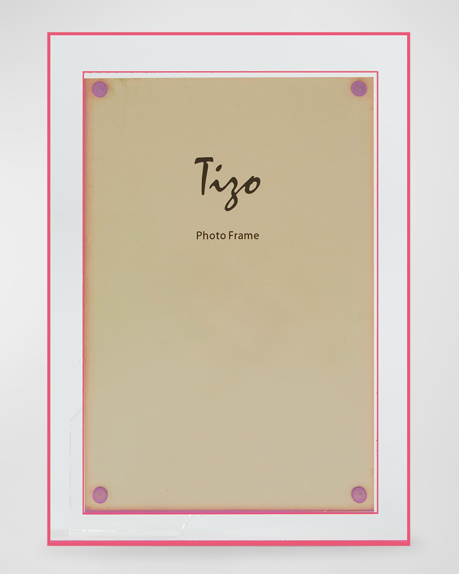 LUCITE DOUBLE BORDER FRAME | Neiman Marcus