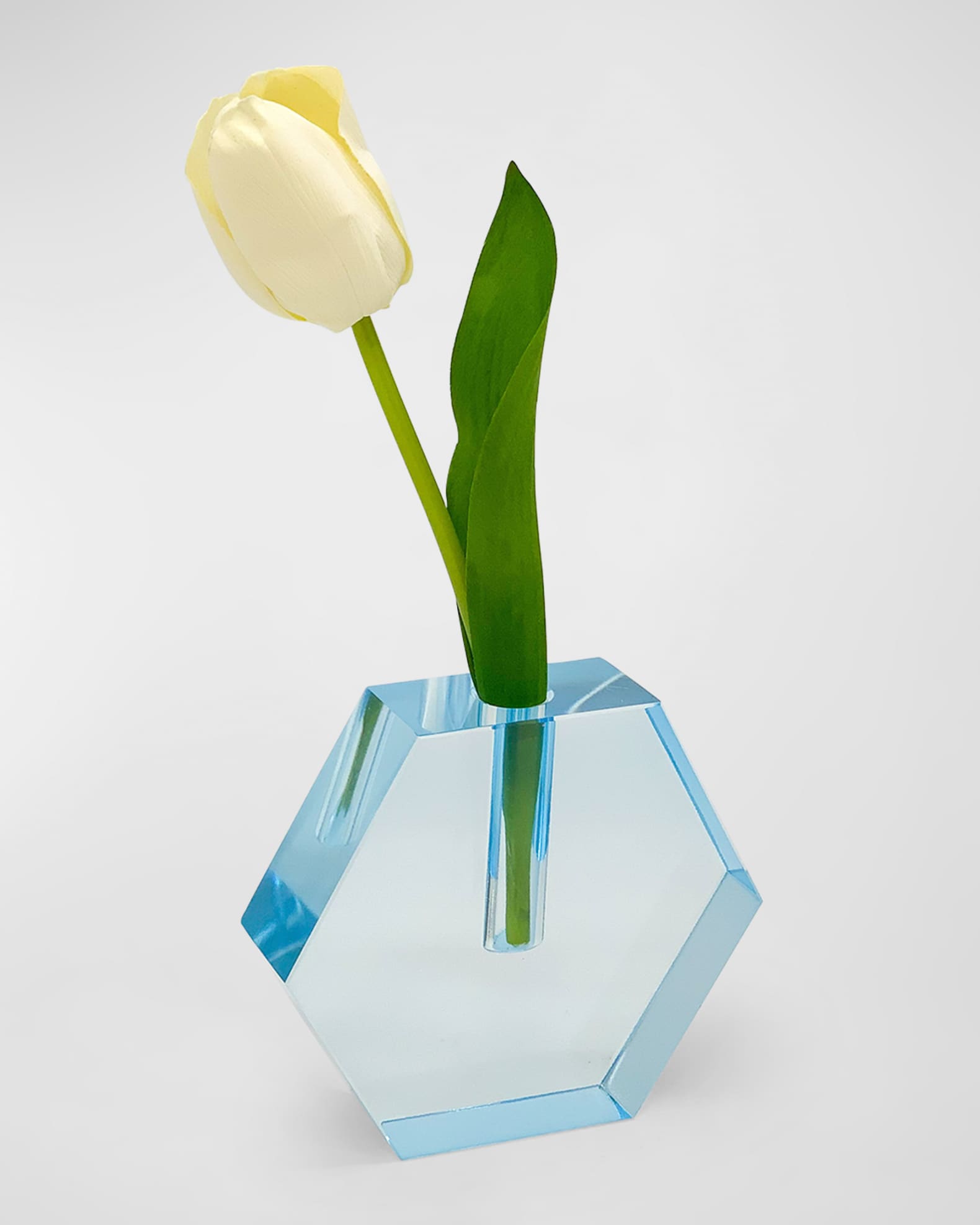 Tizo Crystal Hexagon Vase - Large | Neiman Marcus