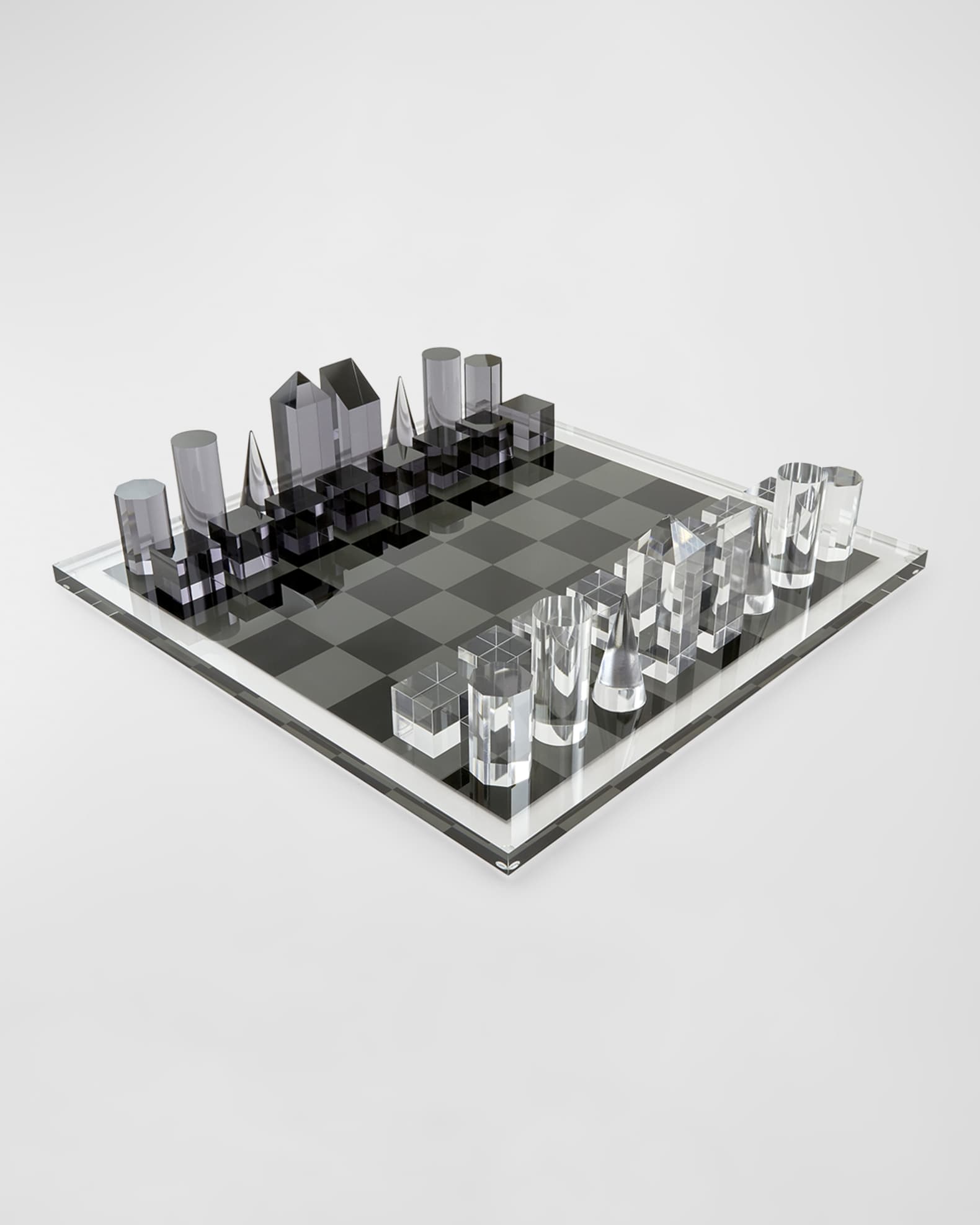 Tizo 17" Lucite Chess Set | Neiman Marcus