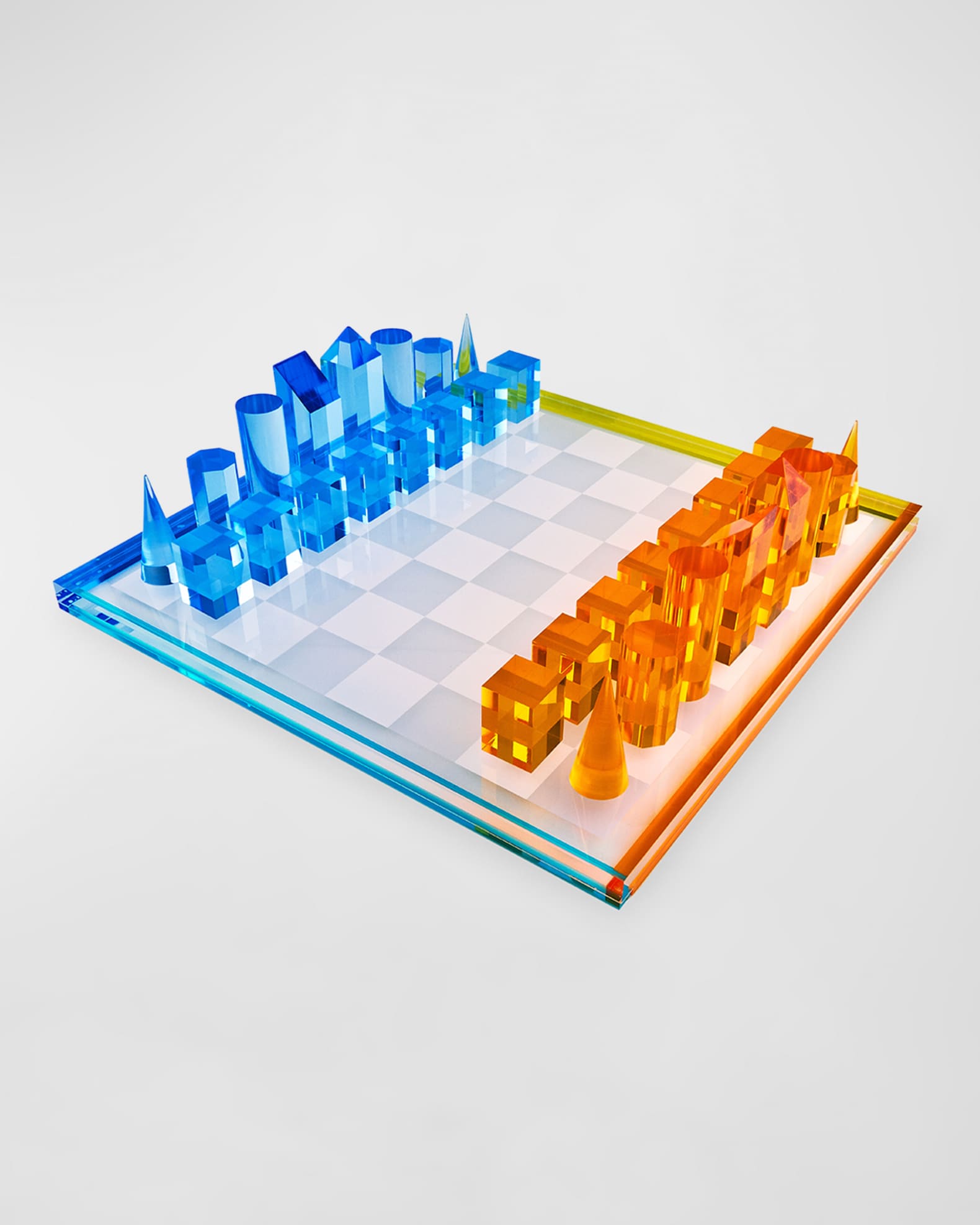 Tizo 15" Lucite Chess Set | Neiman Marcus