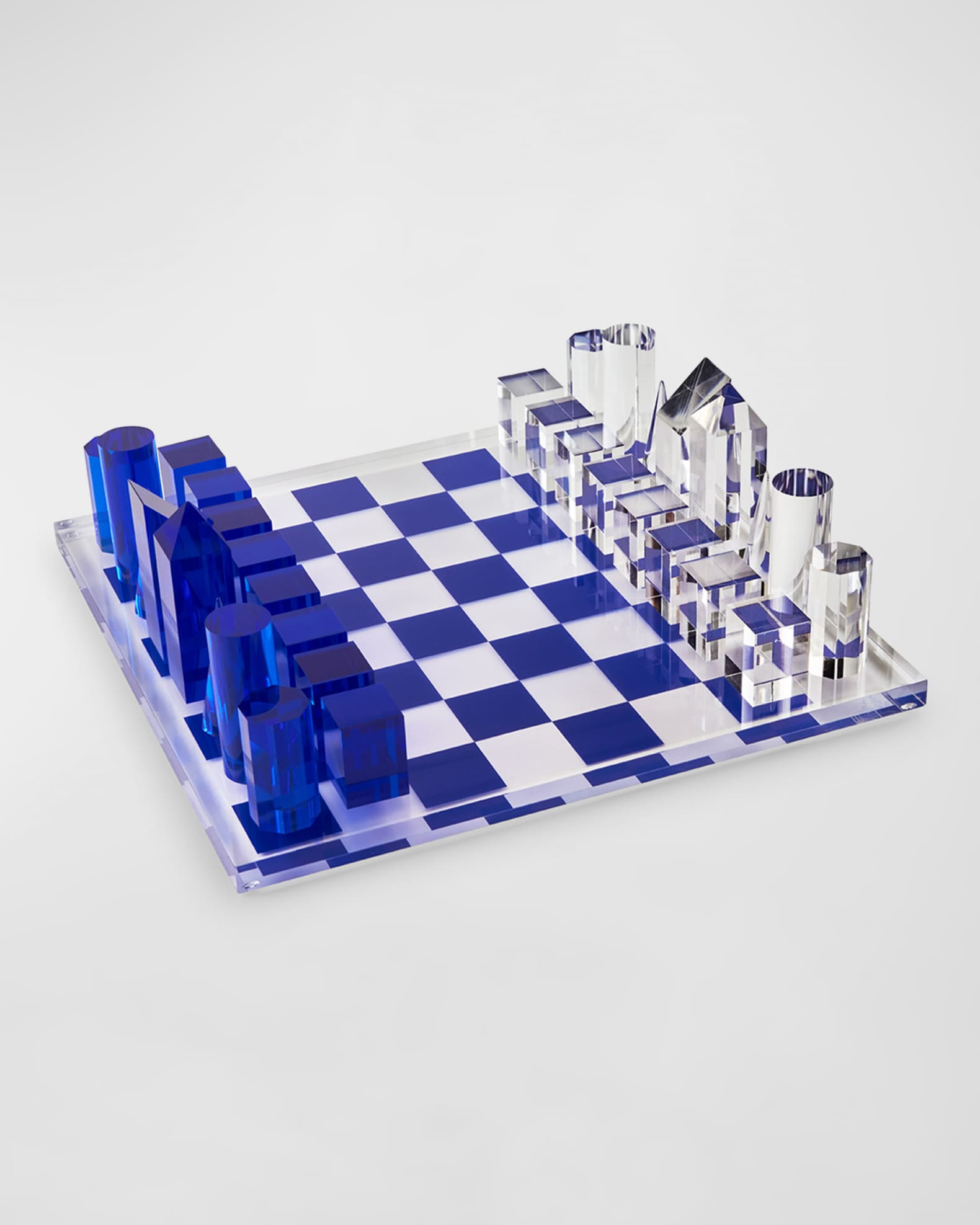 Tizo 13" Lucite Bicolor Chess Set | Neiman Marcus