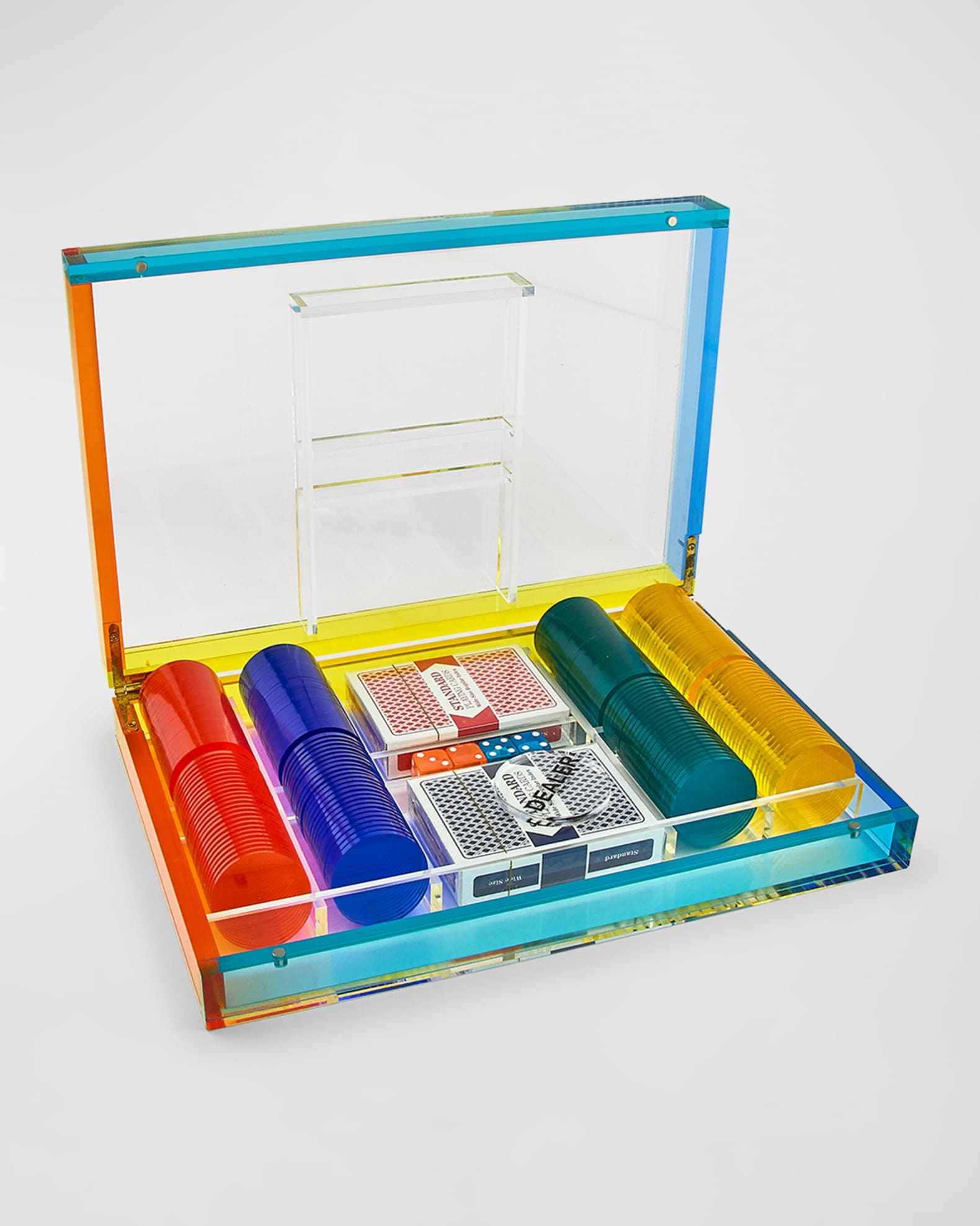 Tizo 200-Chip Lucite Poker Set | Neiman Marcus