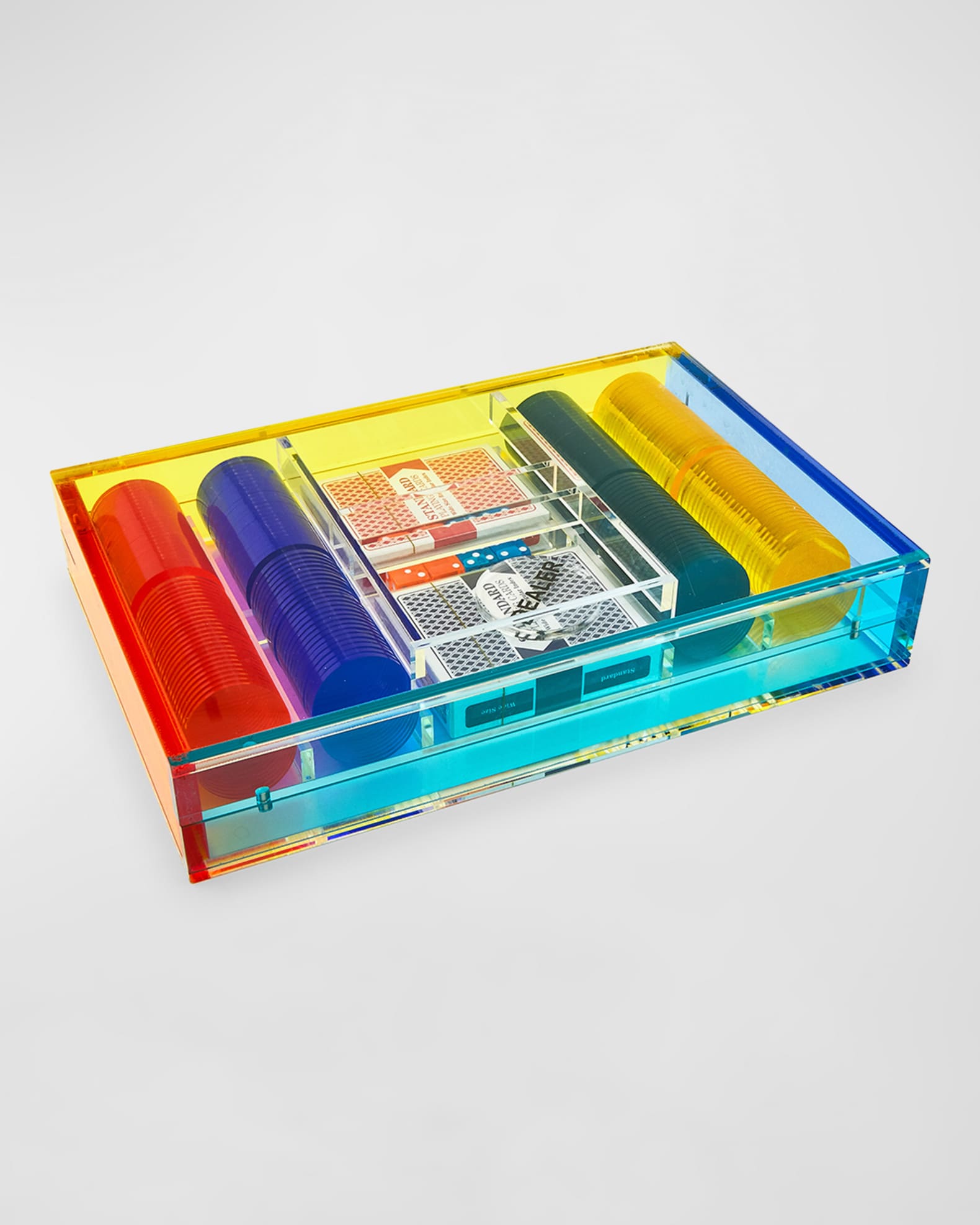 Tizo 200-Chip Lucite Poker Set | Neiman Marcus