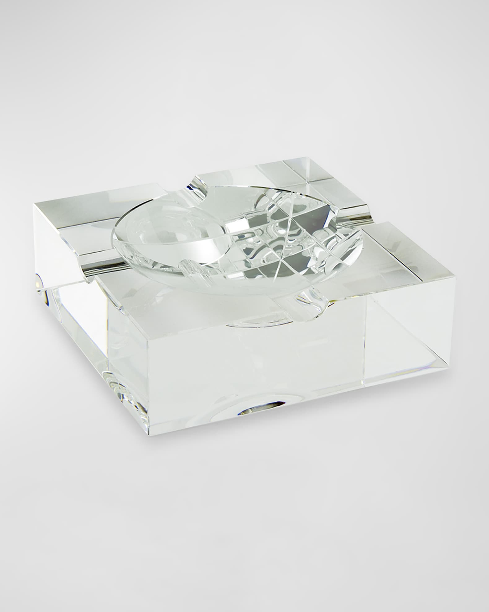 Tizo Clear Crystal Square Cigar Ashtray Large | Neiman Marcus