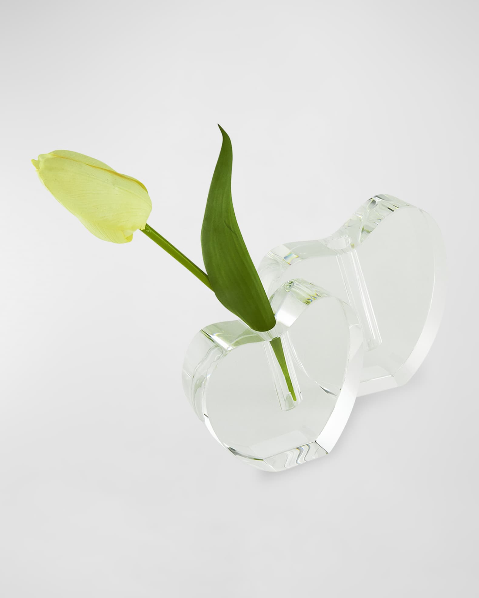 Tizo Clear Crystal Heart Vase Large | Neiman Marcus