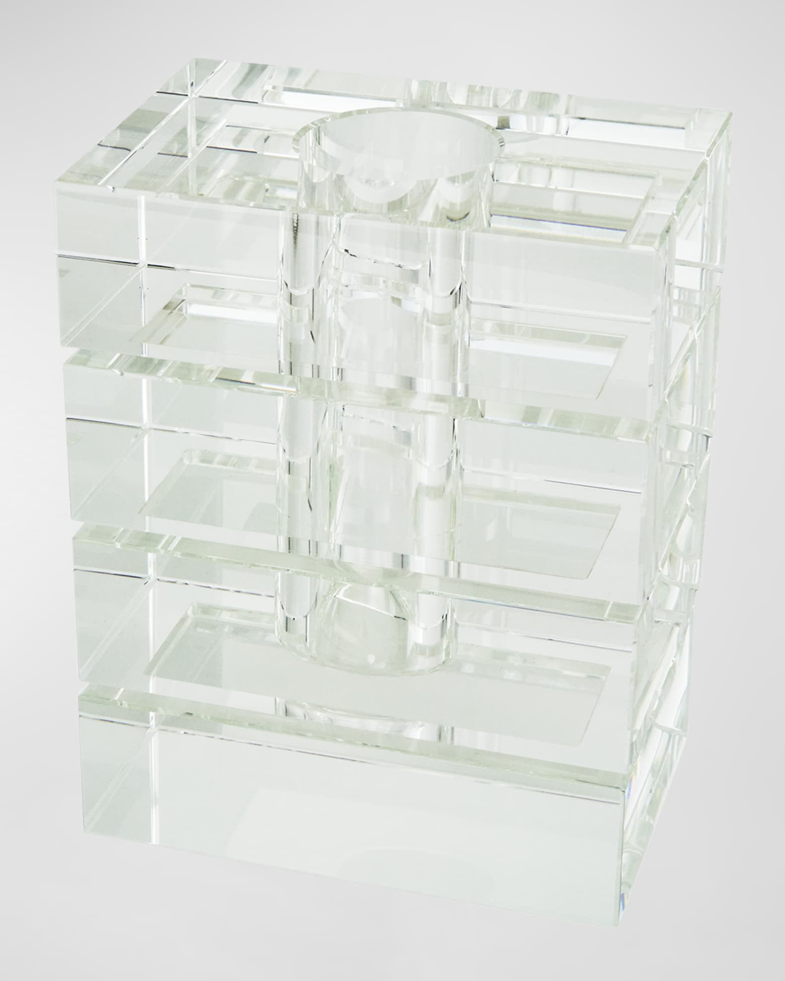 Tizo Clear Cut Crystal Rectangle Vase | Neiman Marcus