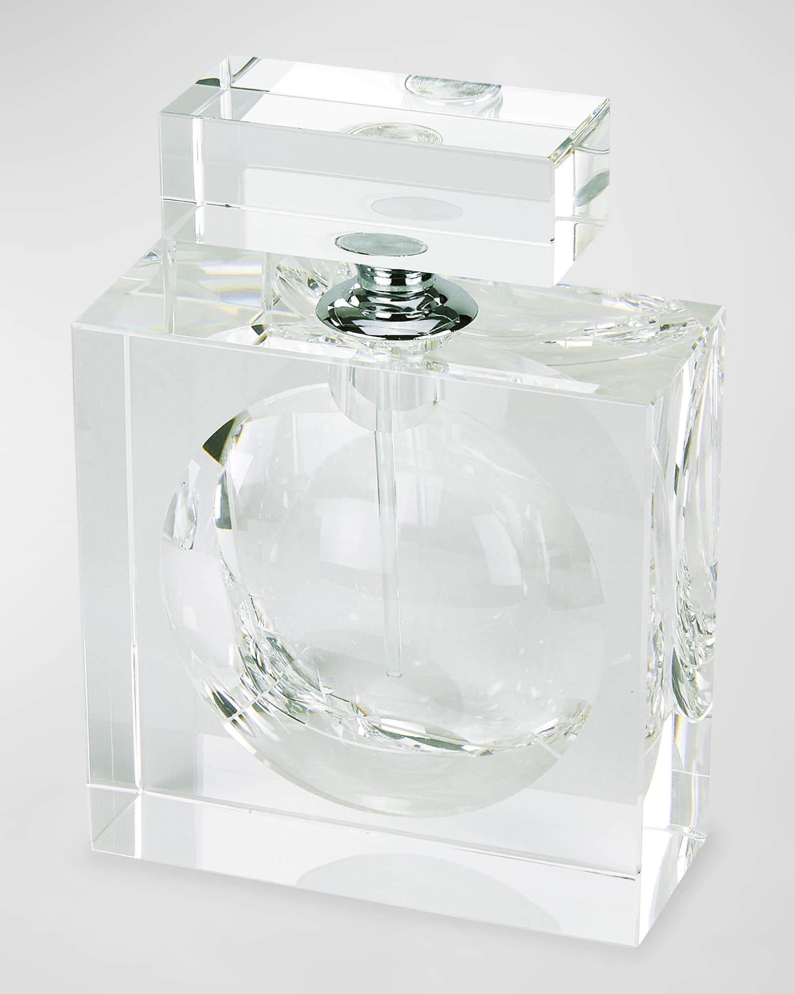 Tizo Clear Crystal Square W/Bubble Perfume Bottle | Neiman Marcus