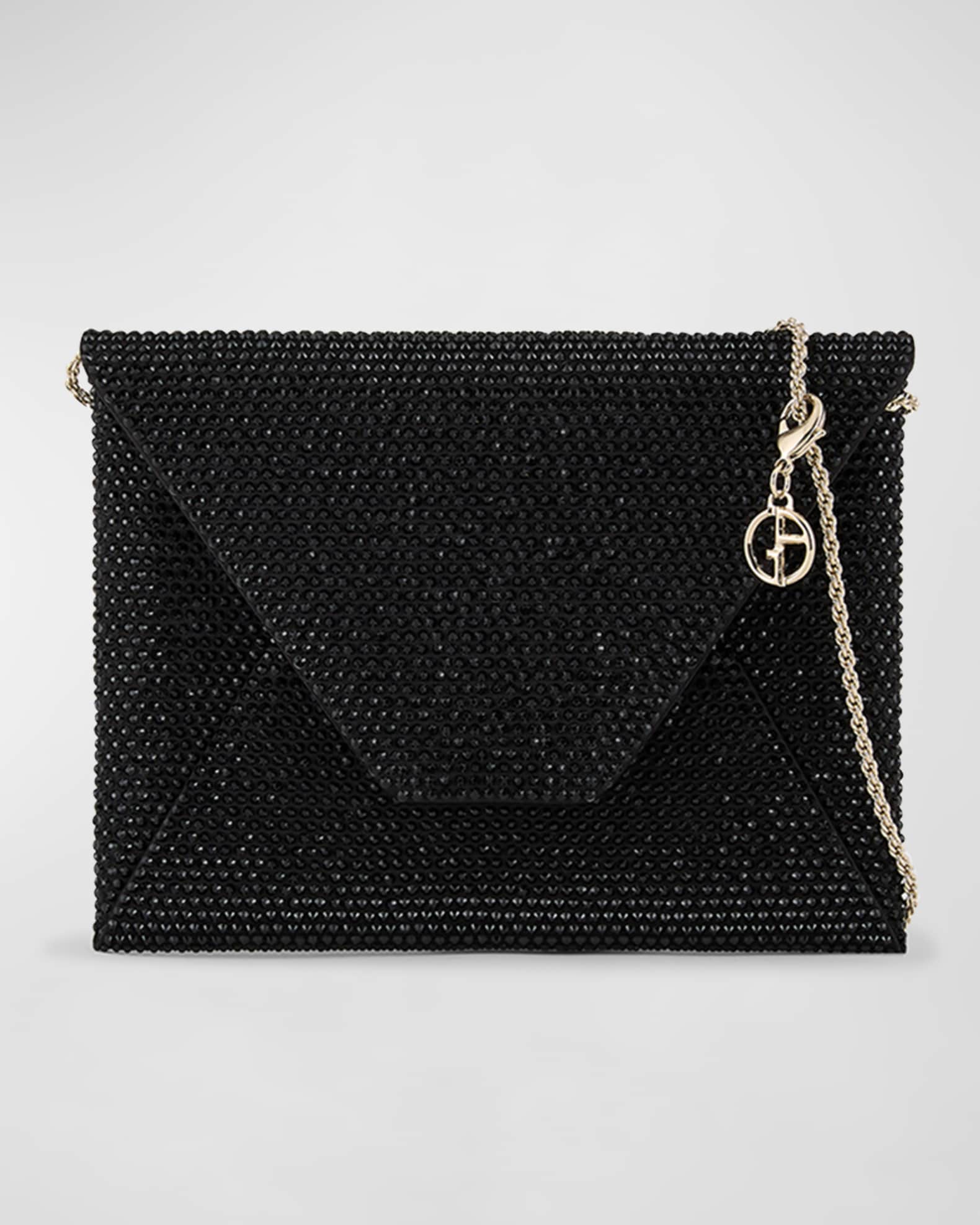 Giorgio Armani Small Envelope Crystal Clutch Bag | Neiman Marcus