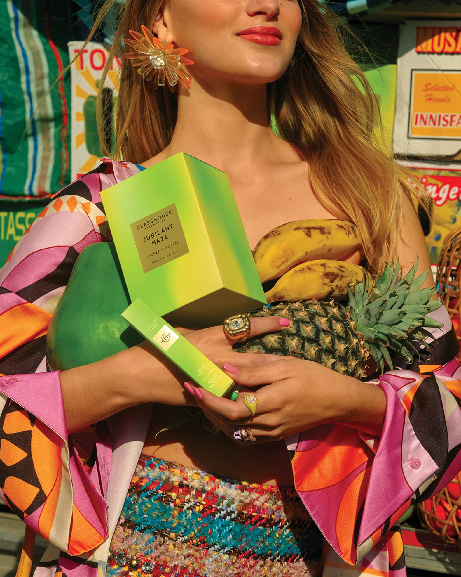 GLASSHOUSE FRAGRANCES Jubilant Haze Triple Scented Candle, 13.4 oz ...