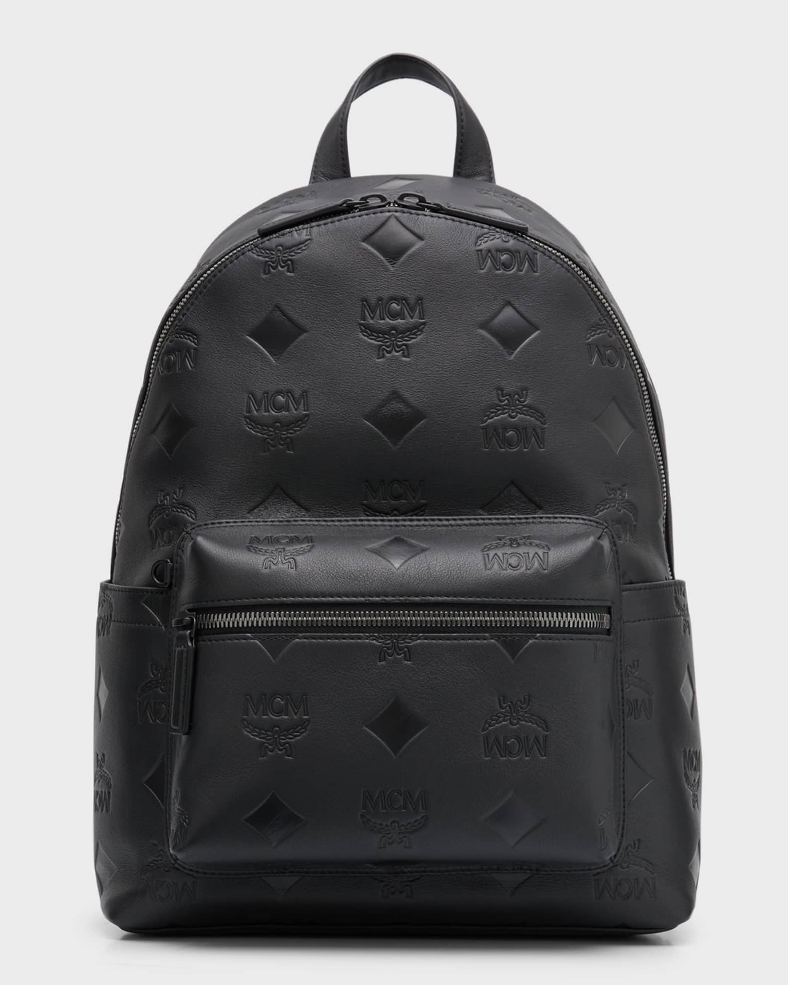 MCM Stark Mini Embossed Leather Backpack | Neiman Marcus