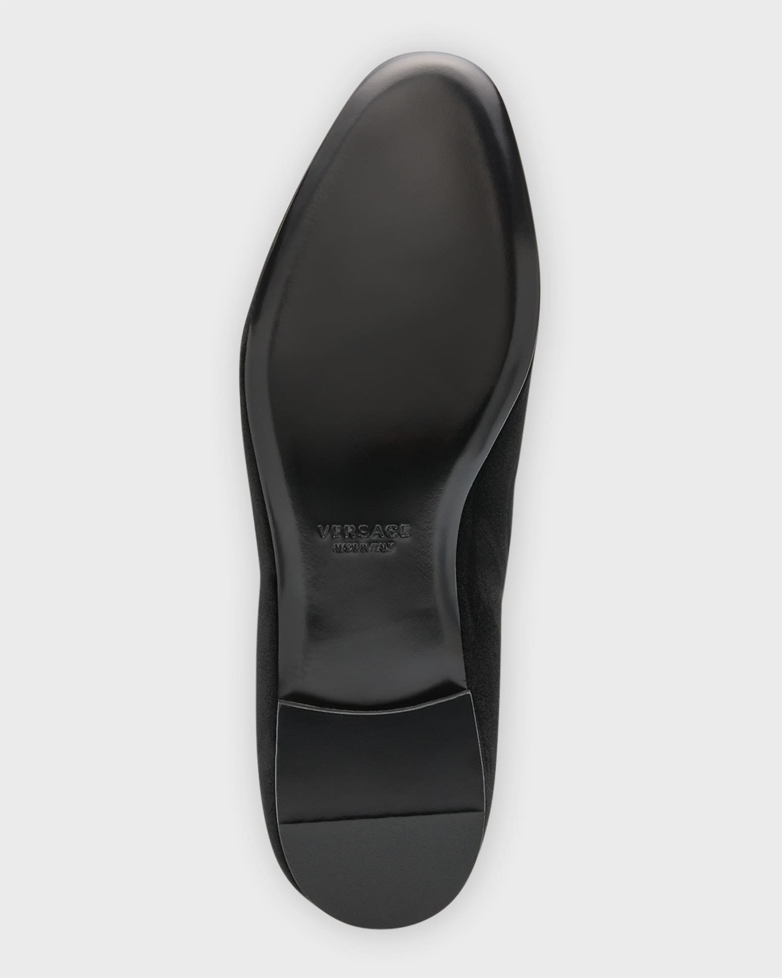 Versace Men's Medusa Ornament Suede Smoking Slippers | Neiman Marcus
