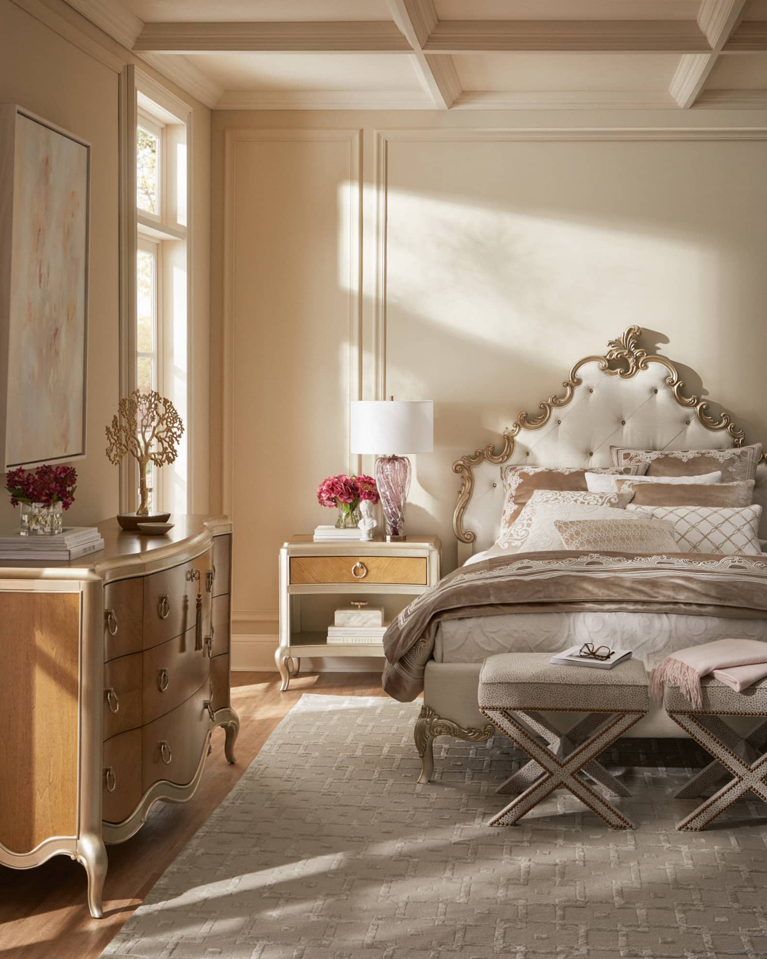Callisto Home Troyes Renaissance Velvet Standard Sham | Neiman Marcus