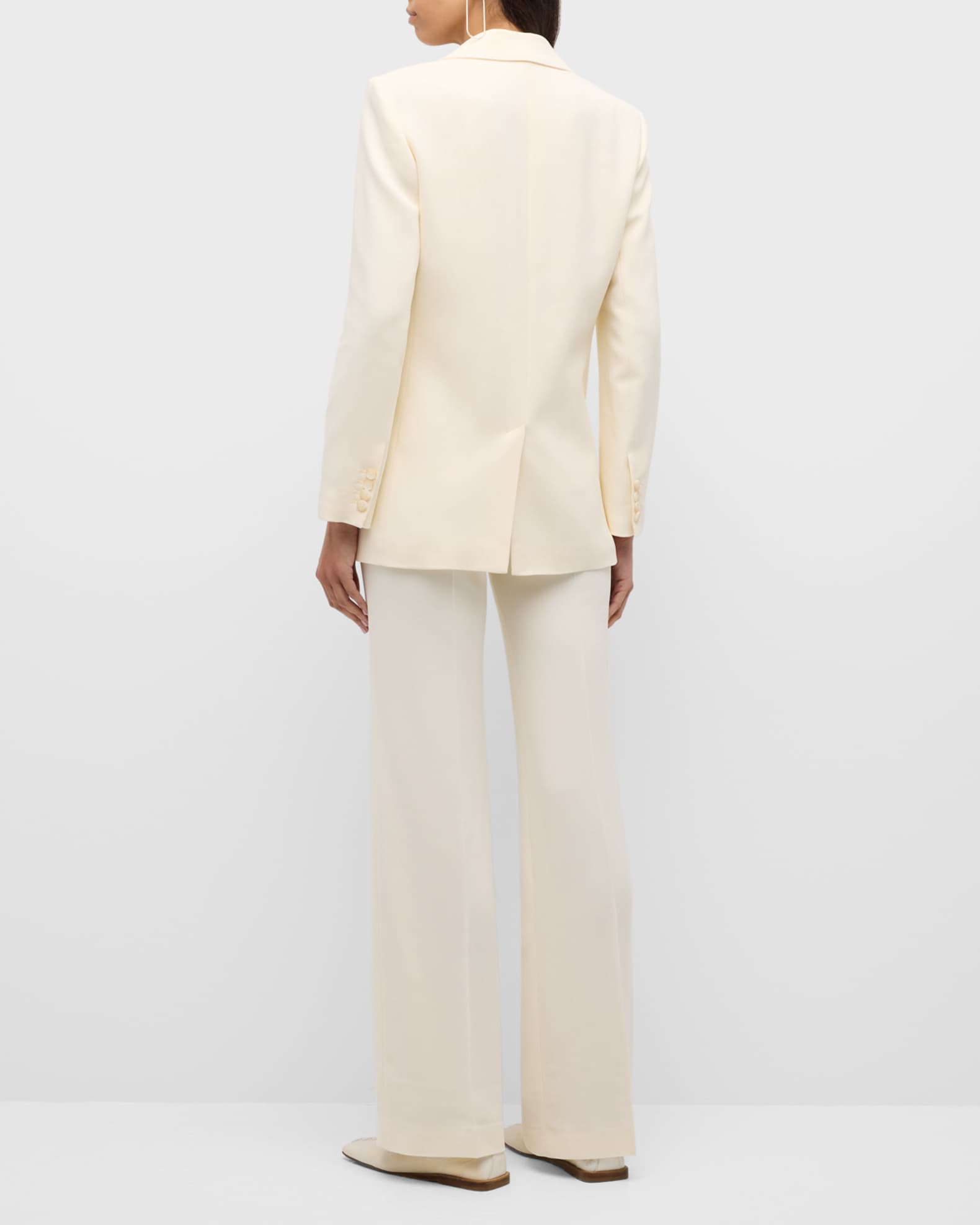 Joseph Morissey Mid-Rise Straight-Leg Cady Pants | Neiman Marcus