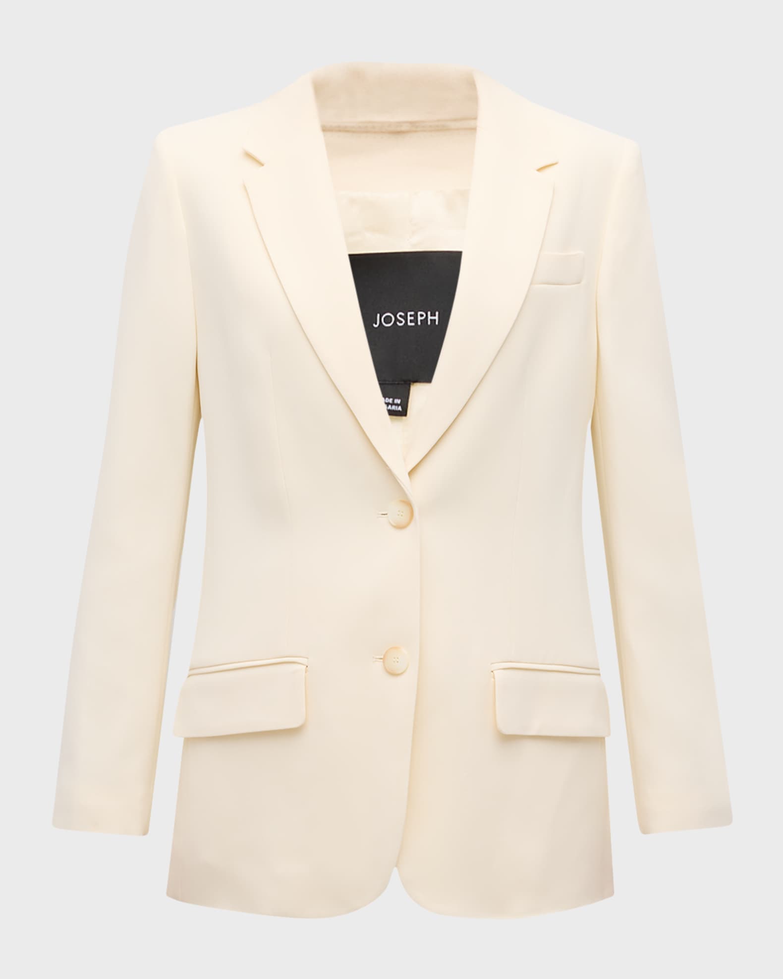 Joseph Jackie Single-Breasted Cady Jacket | Neiman Marcus