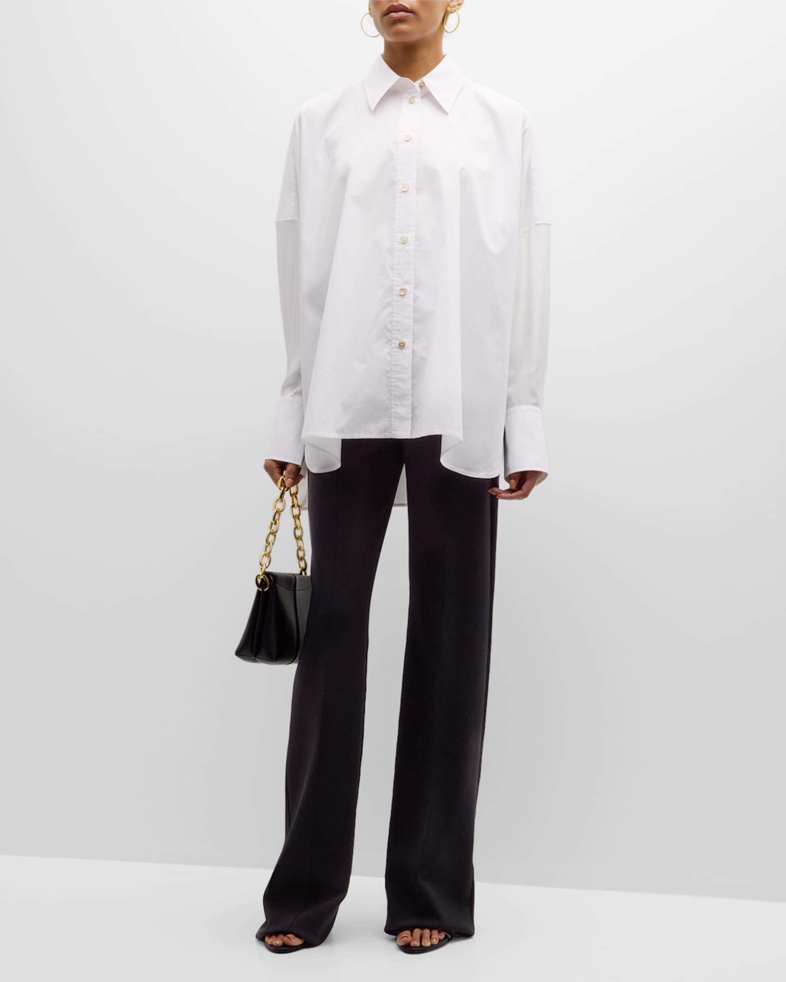 Joseph High-Rise Flare Milano Pants | Neiman Marcus