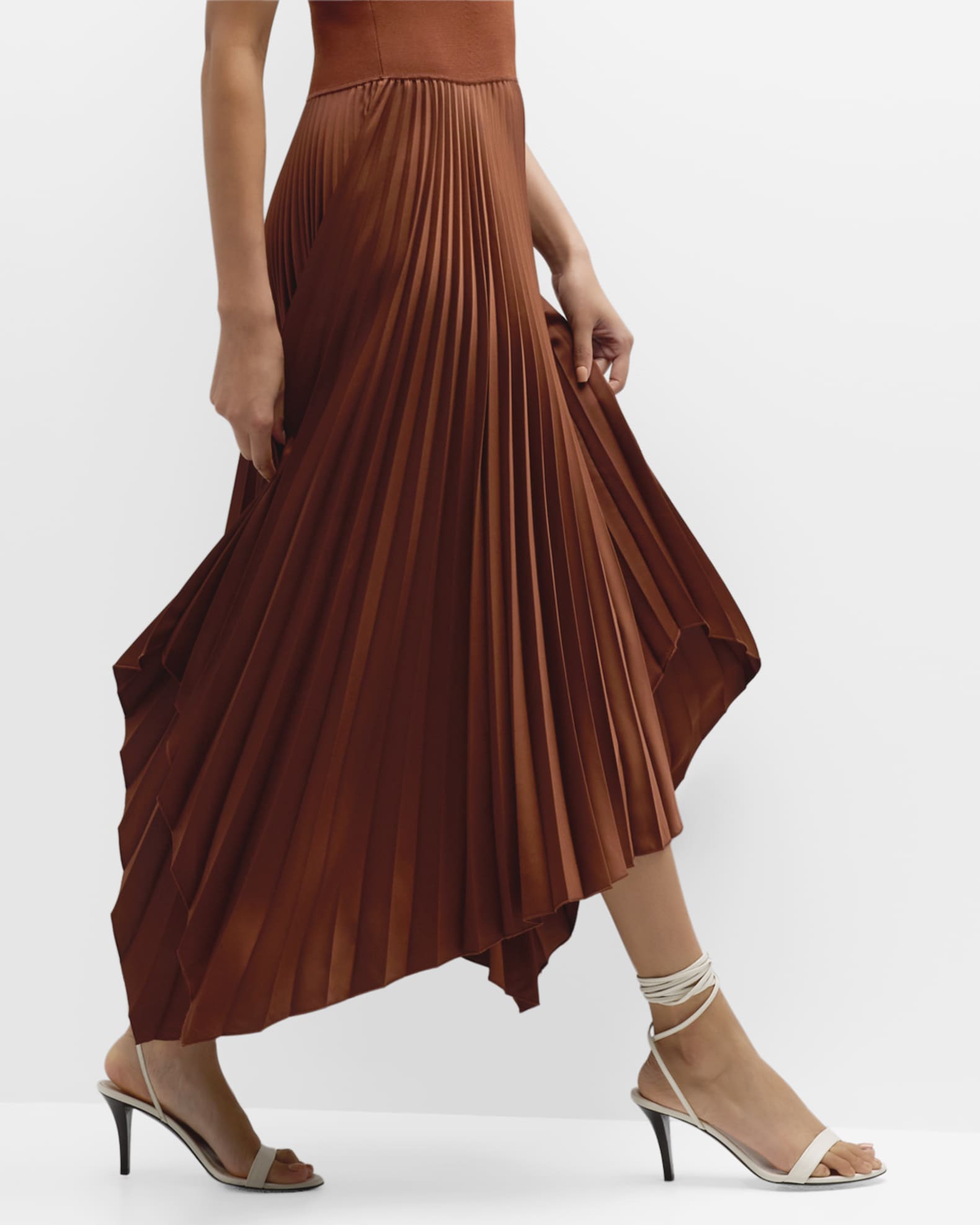 Joseph Dera Pleated Handkerchief Maxi Dress | Neiman Marcus