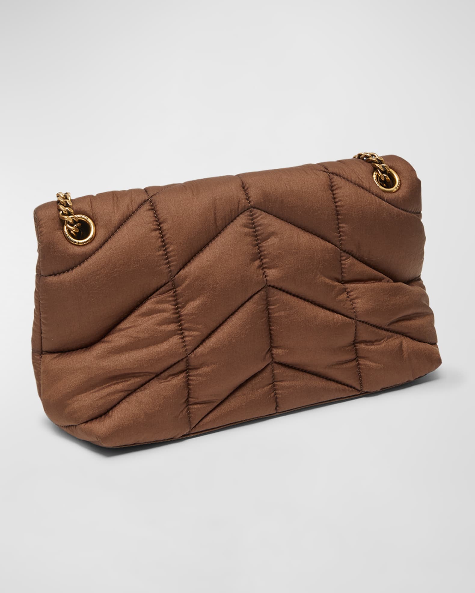 Saint Laurent Lou Puffer Small YSL Shoulder Bag in Quilted Nylon ...