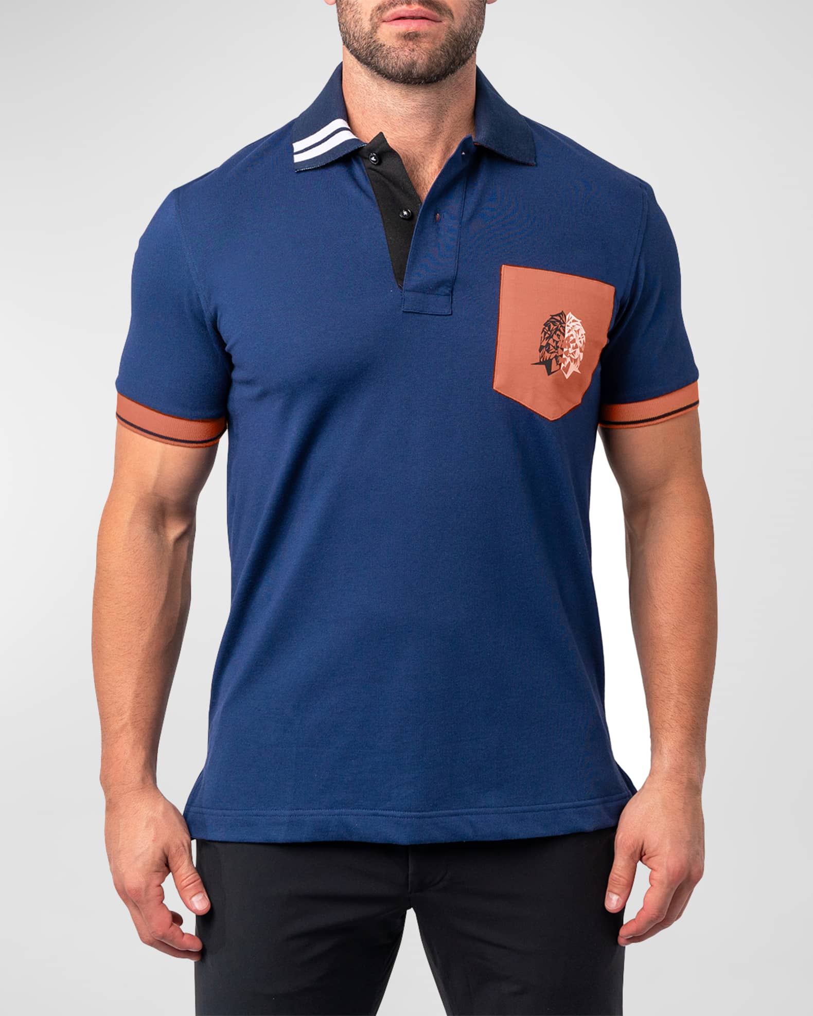 Maceoo Men's Mozart Tipped Polo Shirt | Neiman Marcus