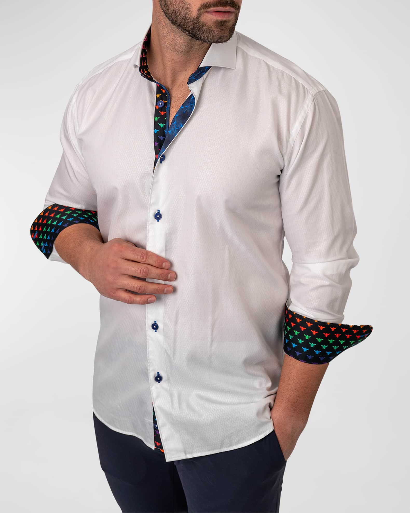 Maceoo Men's Einstein Gem Sport Shirt | Neiman Marcus