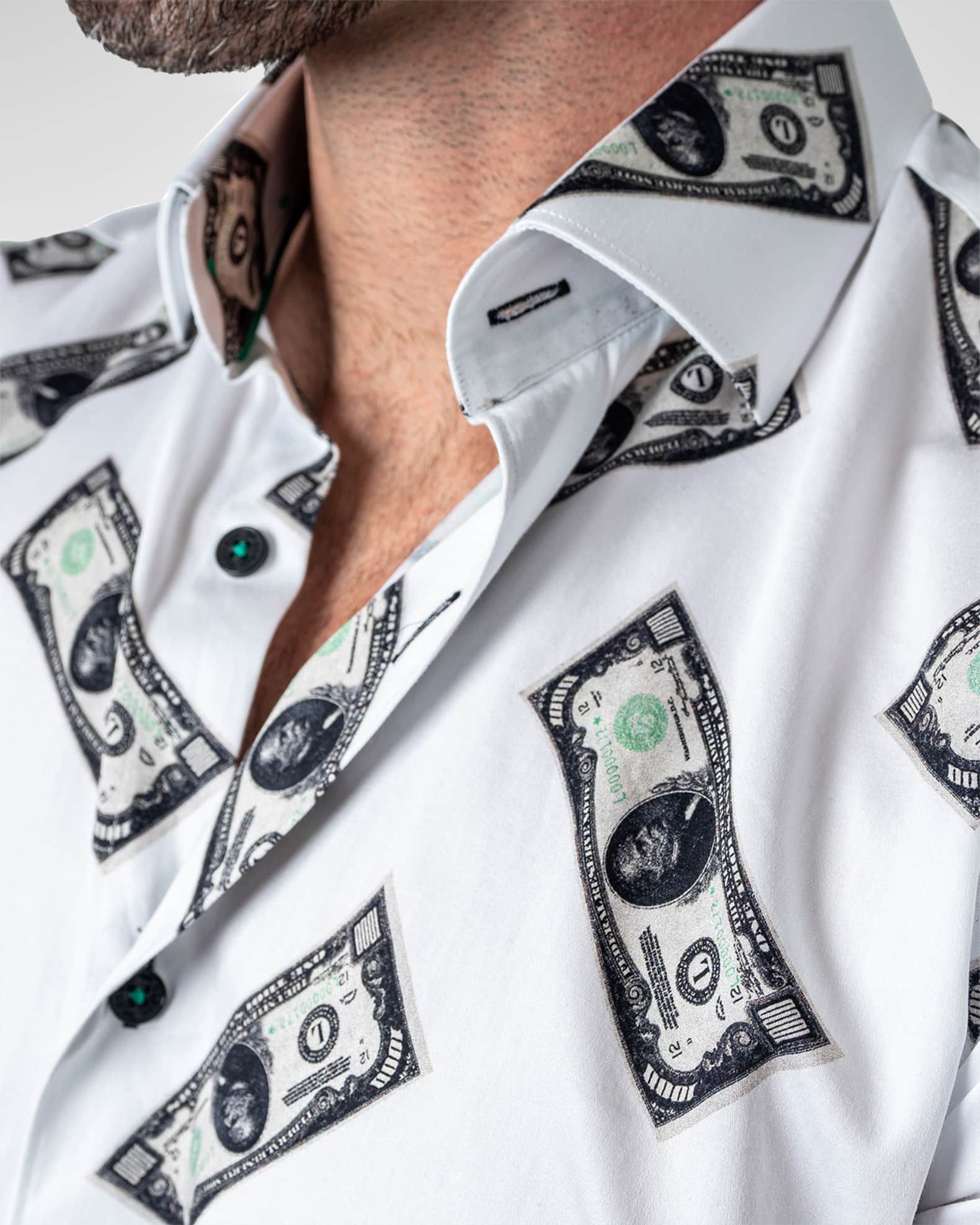 Maceoo Men's Fibonacci Money Sport Shirt | Neiman Marcus