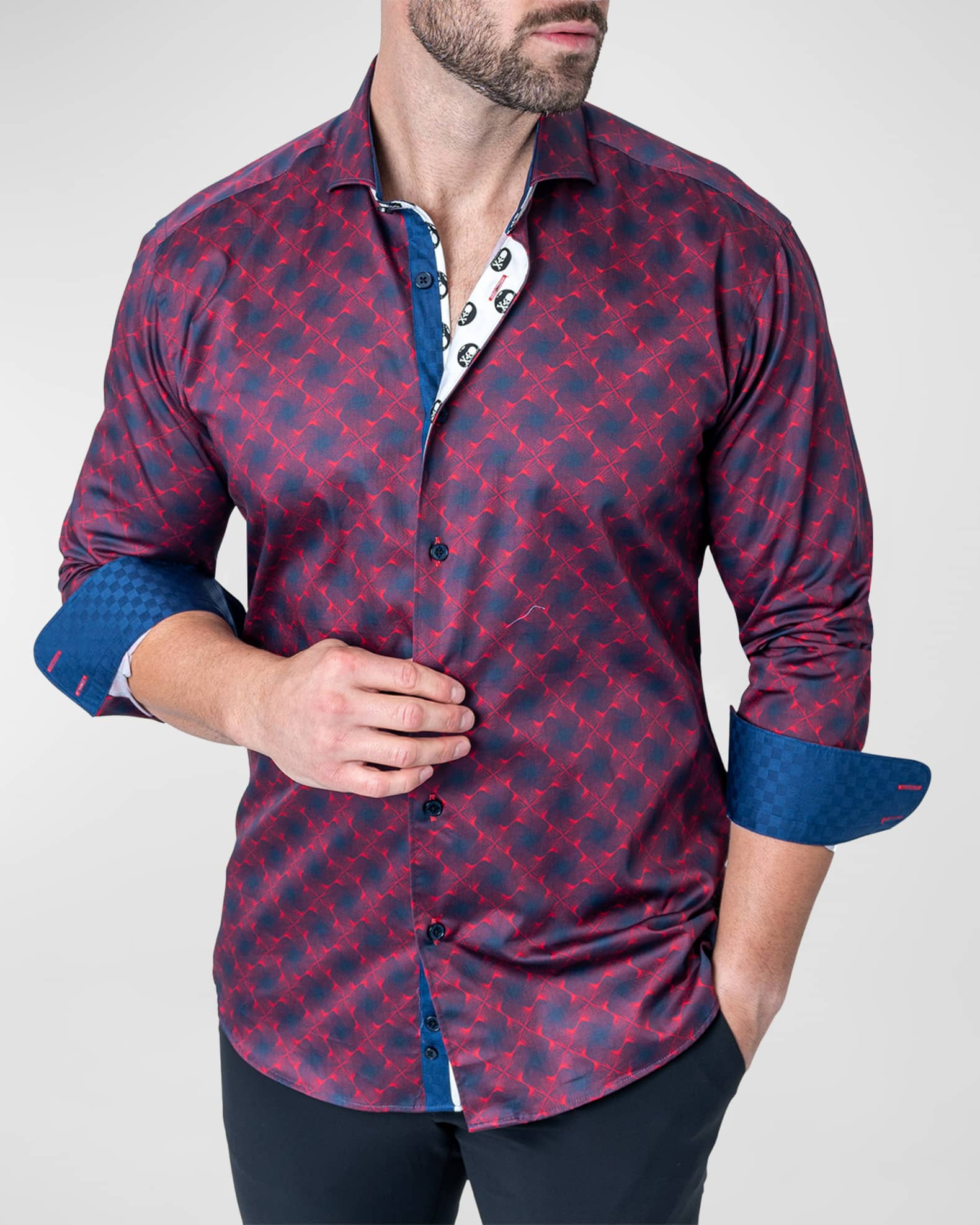 Maceoo Men's Einstein Crossover Sport Shirt | Neiman Marcus