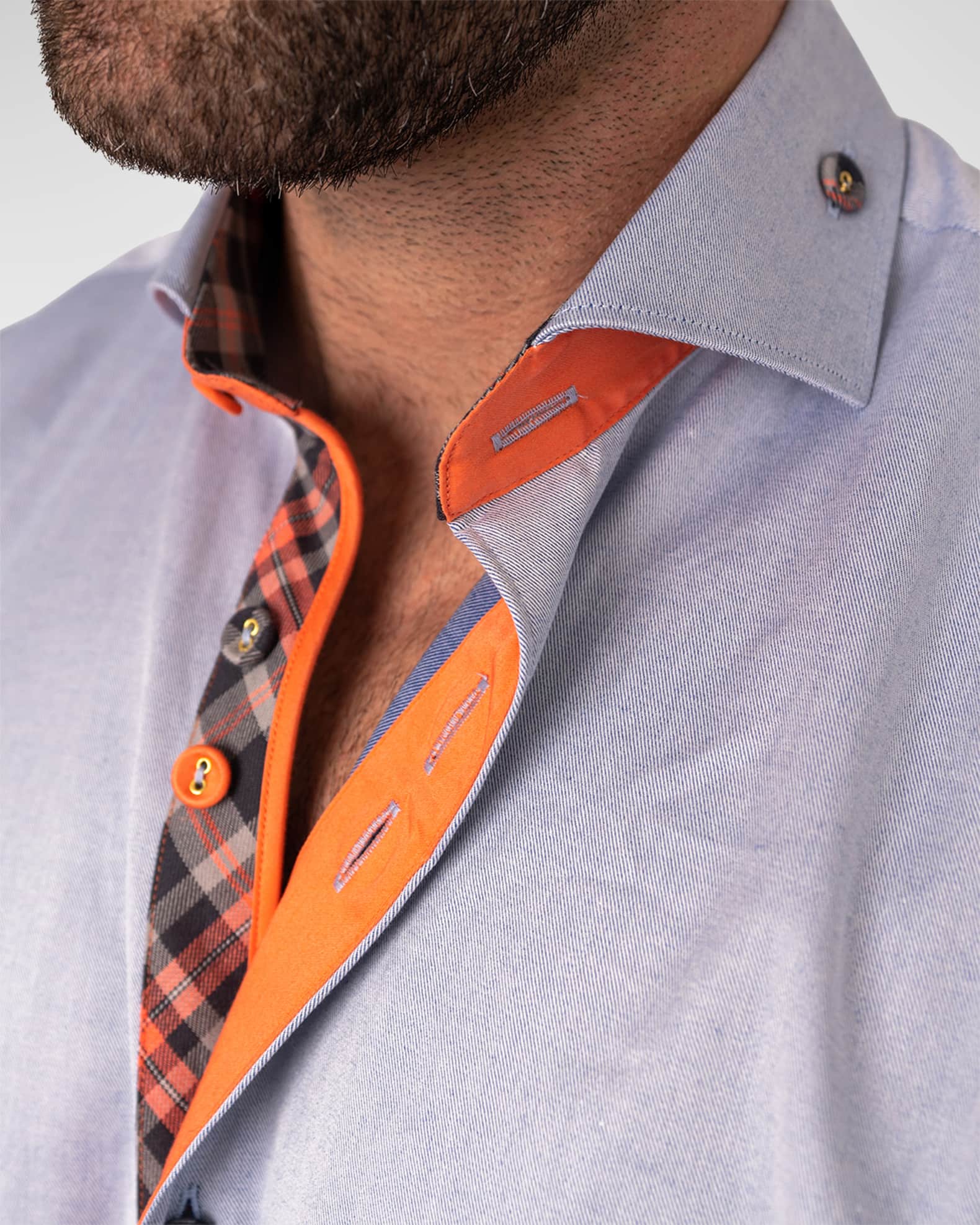 Maceoo Men's Einstein Blueberry Sport Shirt | Neiman Marcus