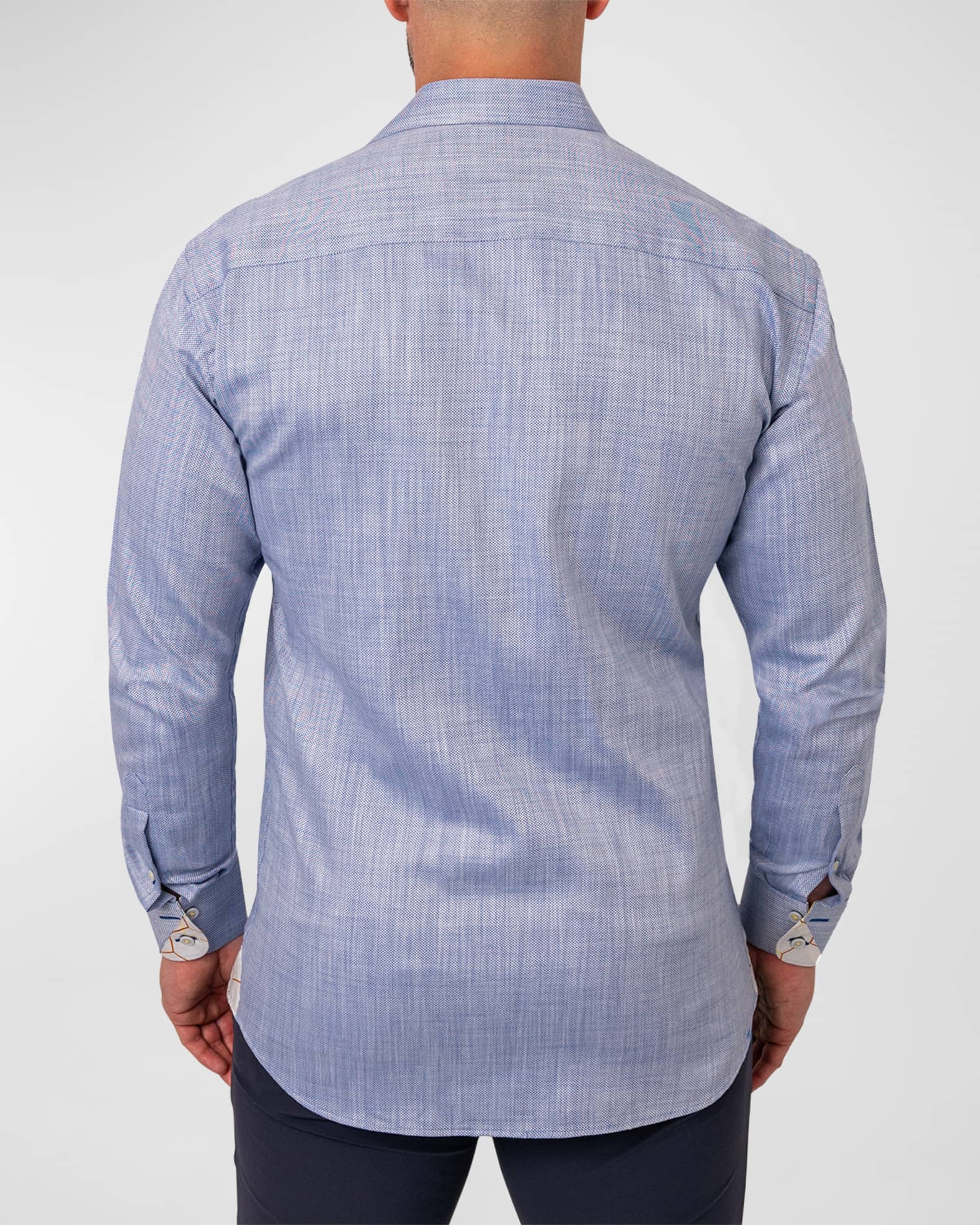 Maceoo Men's Einstein Micro-Patterned Sport Shirt | Neiman Marcus