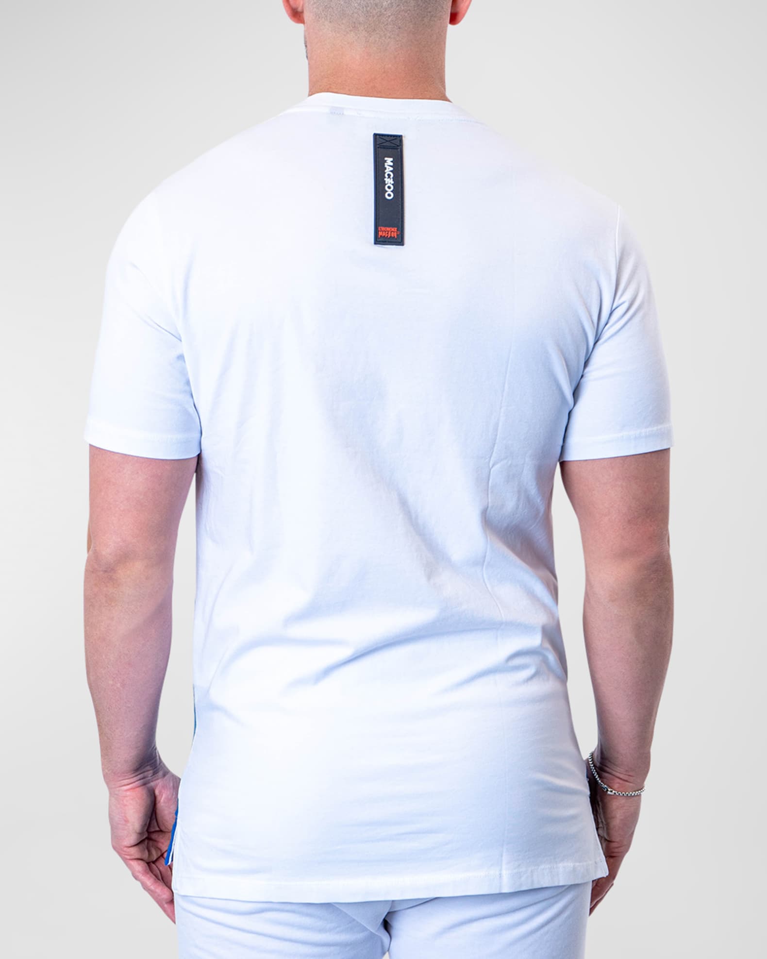 Maceoo Men's Colorblock Logo T-Shirt | Neiman Marcus
